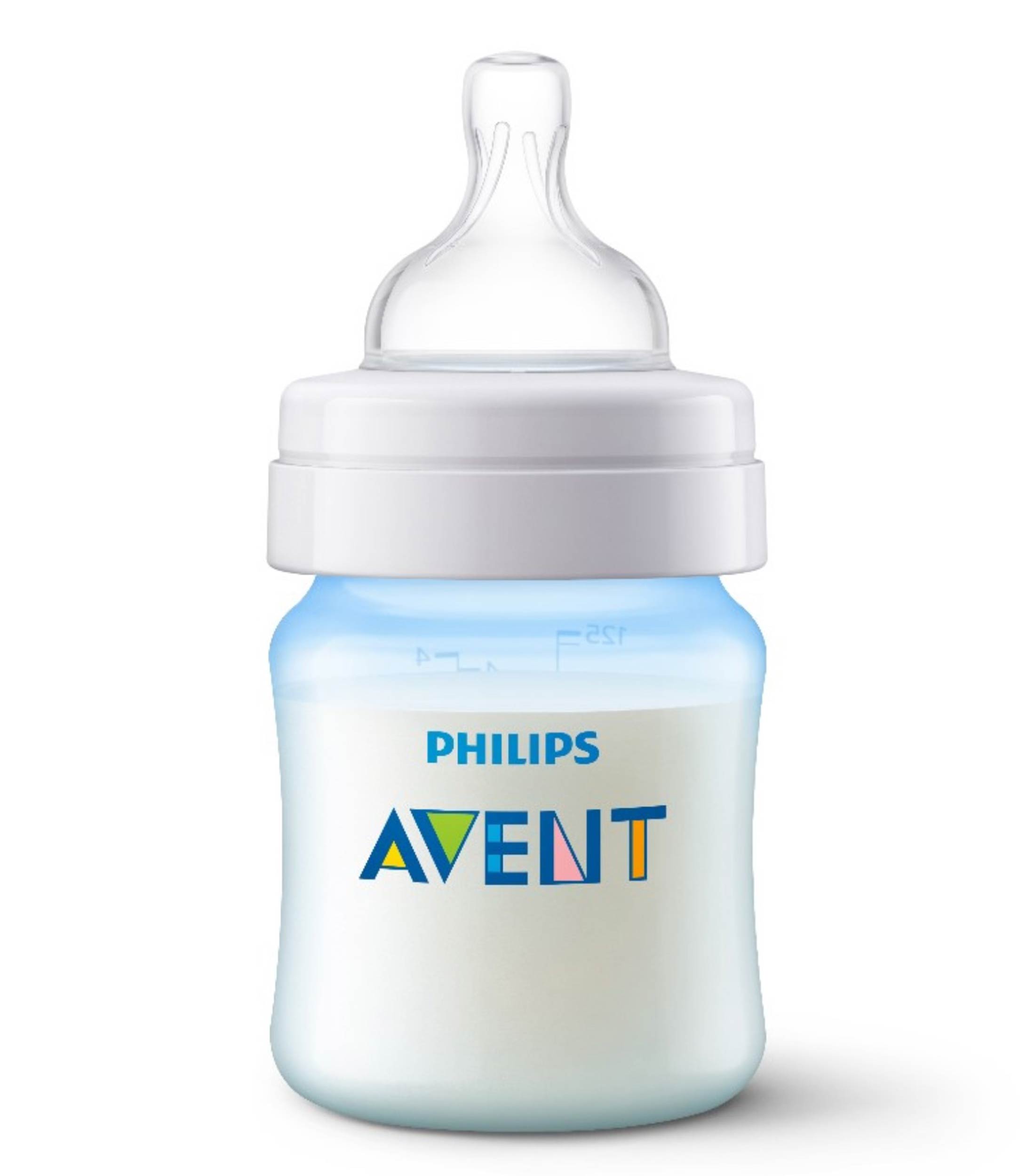 Avent: Biberón anticólicos Azul 125 ml | El Palacio de Hierro