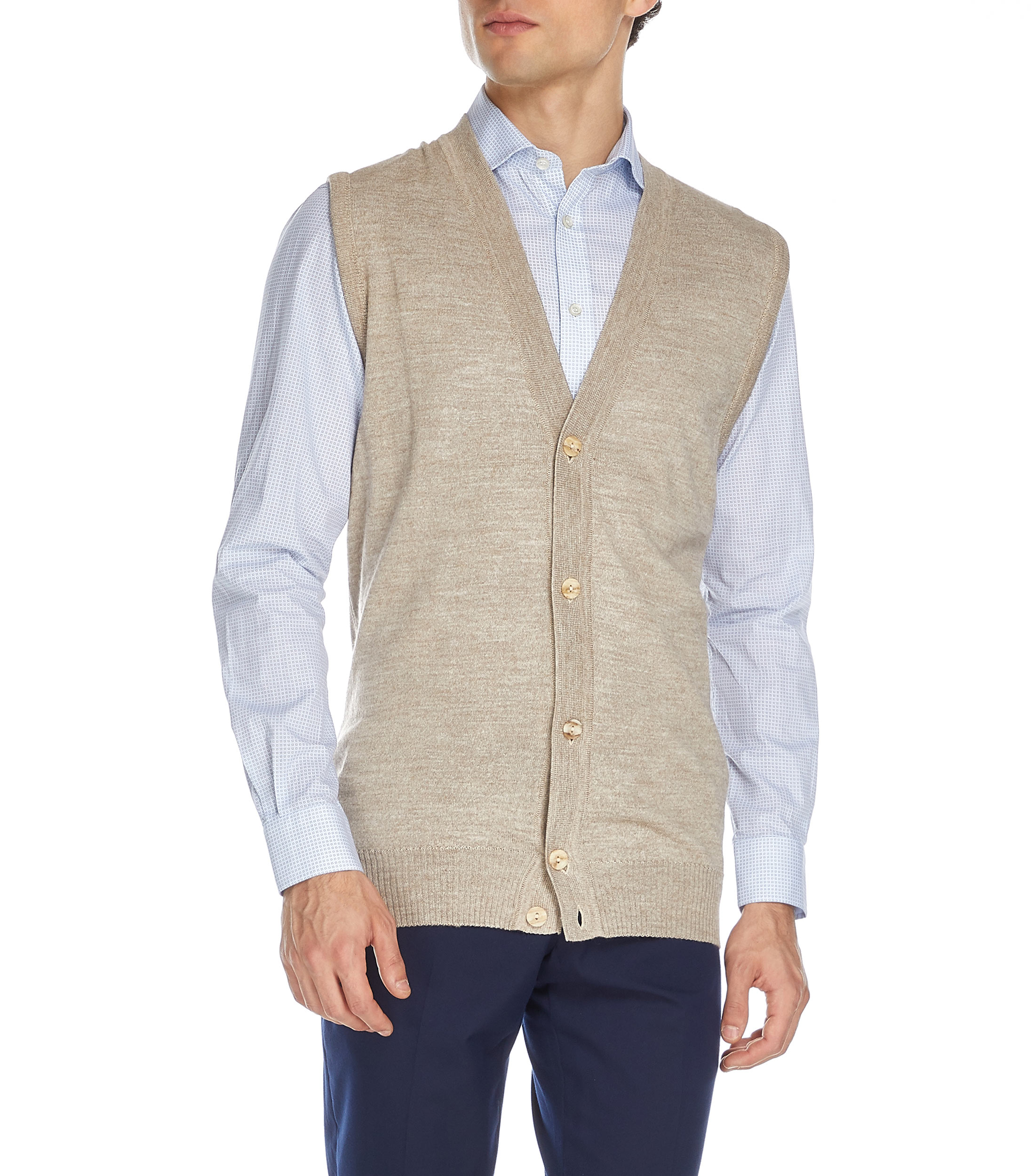 Varosco Chaleco jaspeado con botones Hombre - El Palacio de Hierro