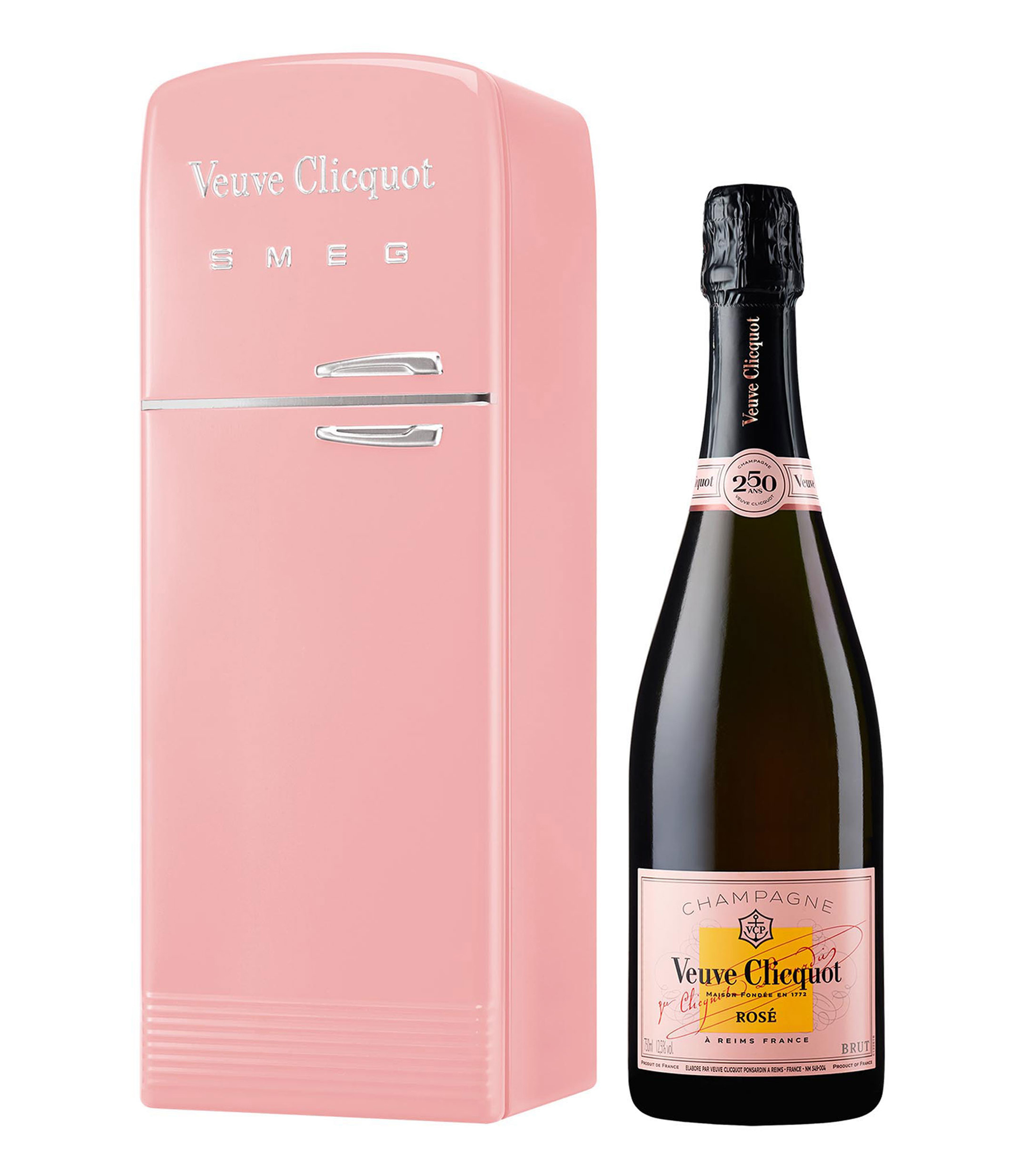 Veuve Clicquot: Champagne Rosé Veuve Clicquot Smeg Fridge, 750 ml | El ...