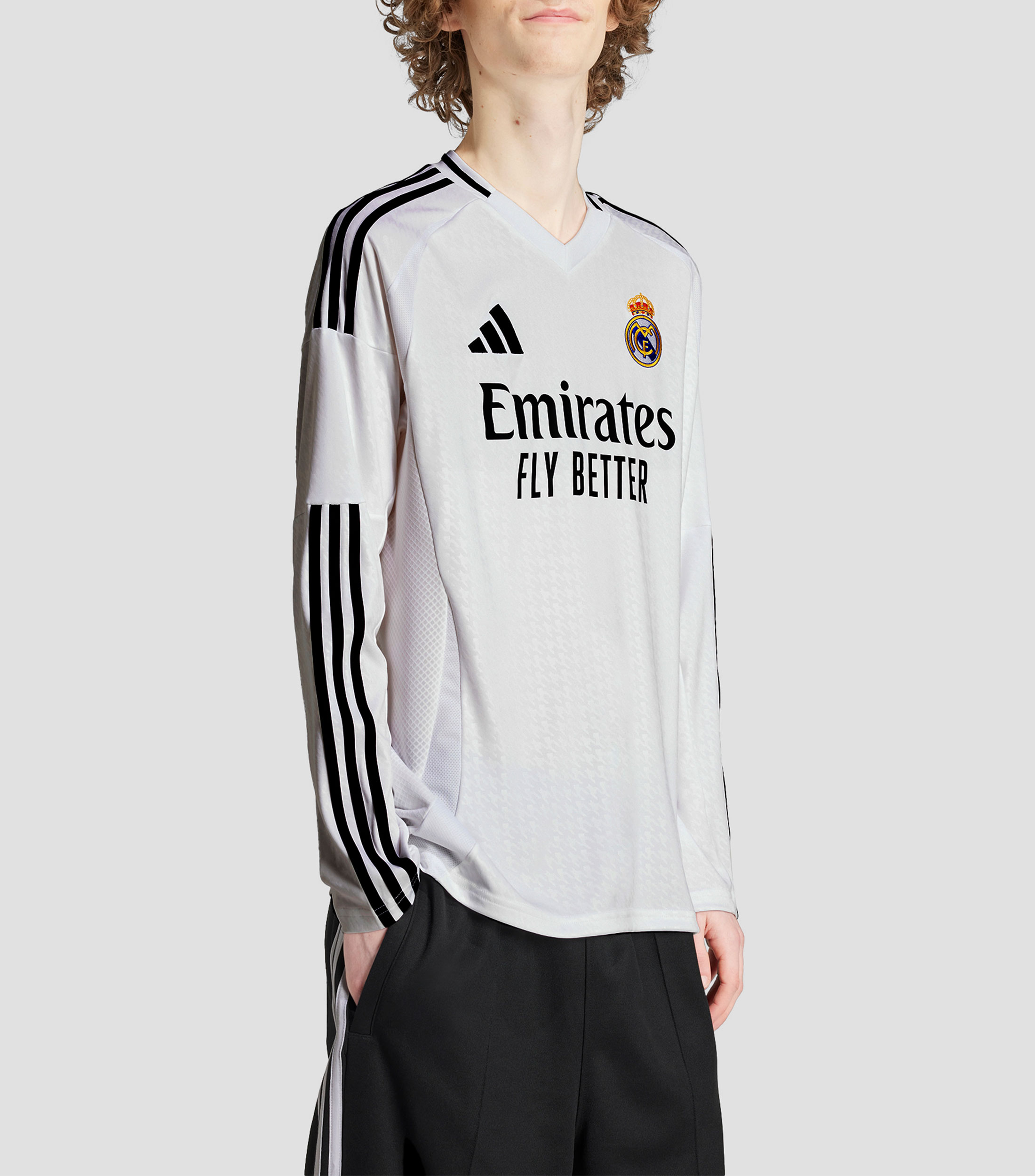 Adidas: Jersey Real Madrid Manga Larga para Hombre 24-25 | El Palacio ...