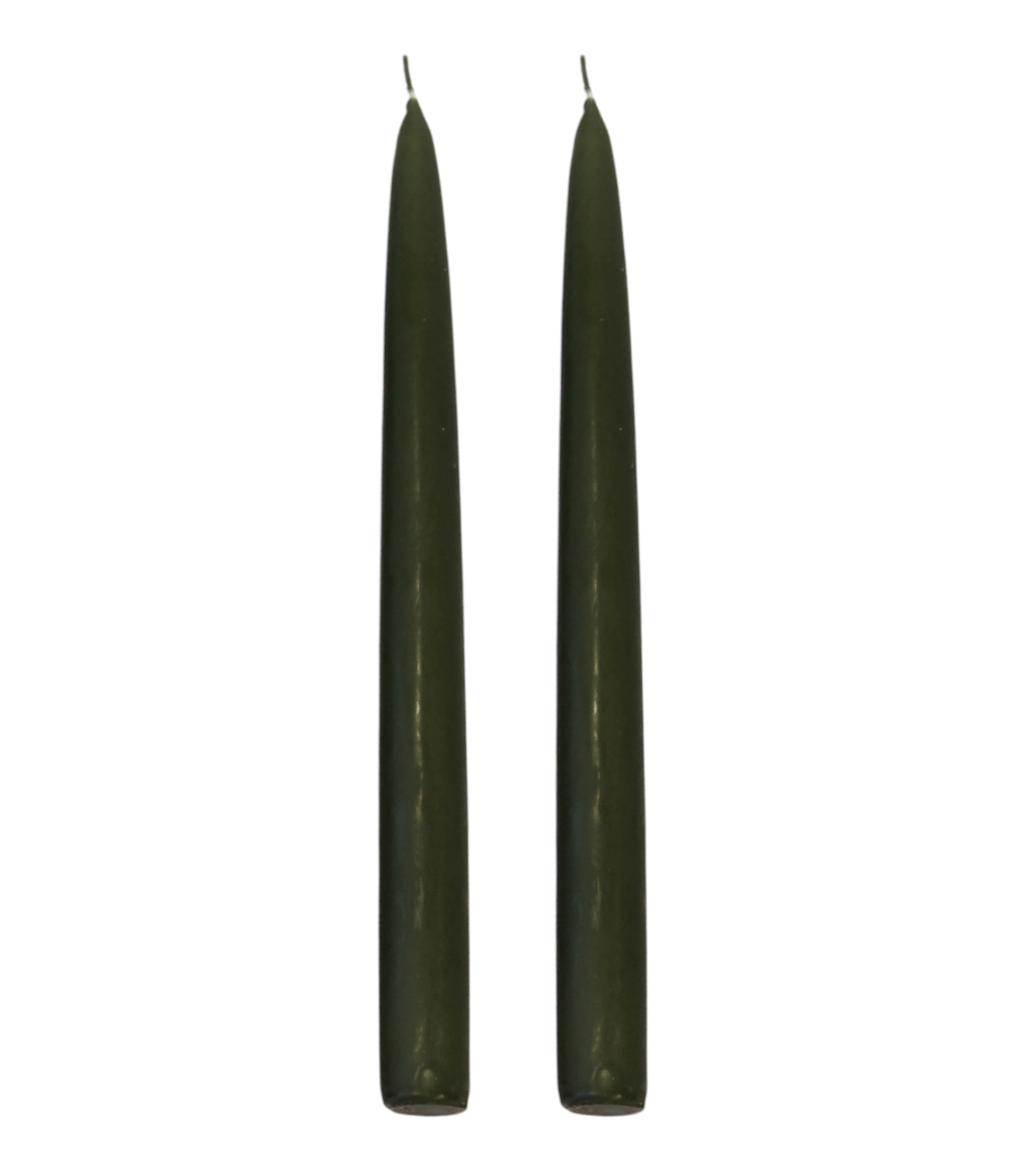 Casa Mila Set 2 velas decorativas Tapper, verde olivo |El Palacio de Hierro