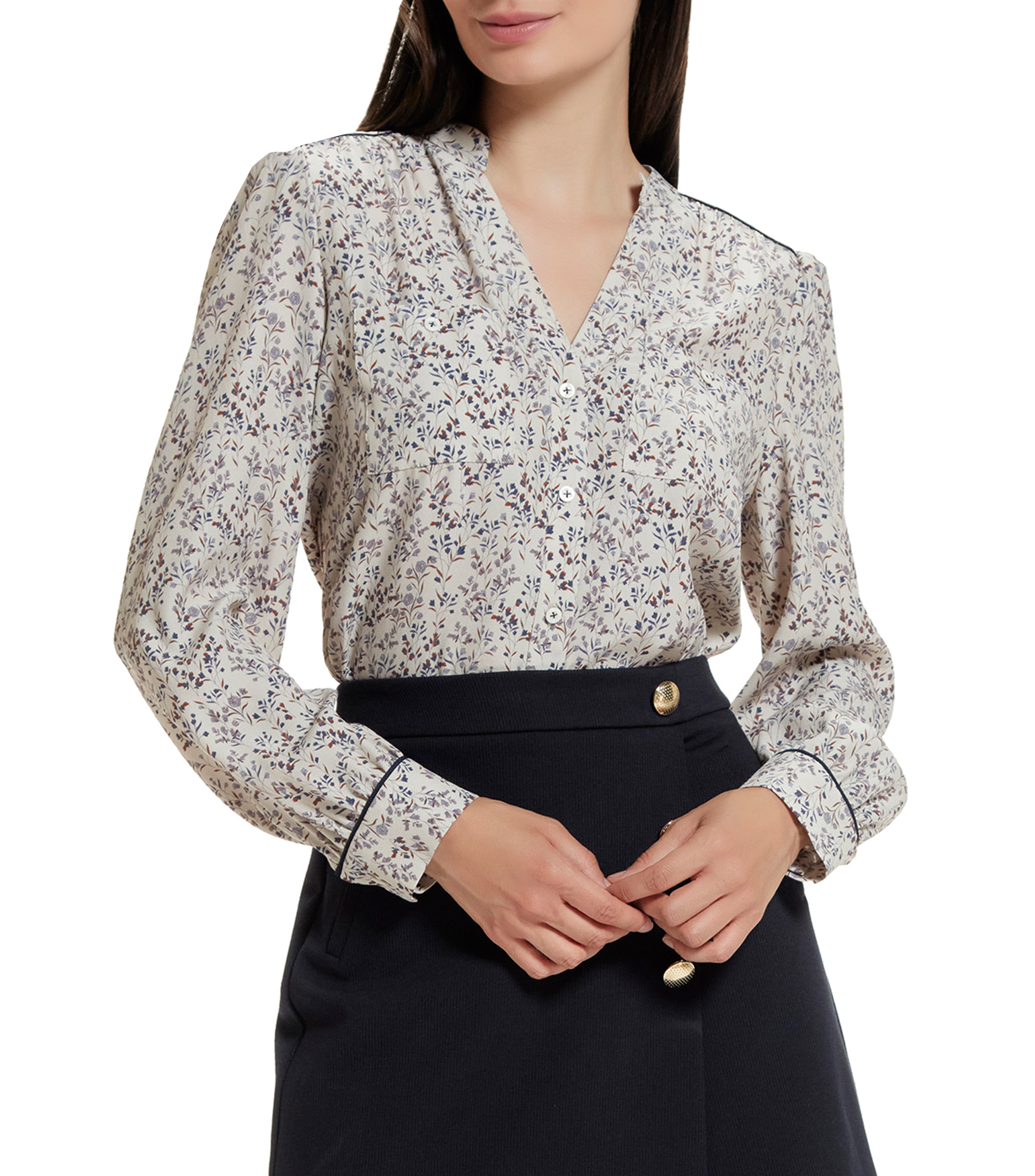 Julio Blusa con flores con manga larga Mujer - El Palacio de Hierro