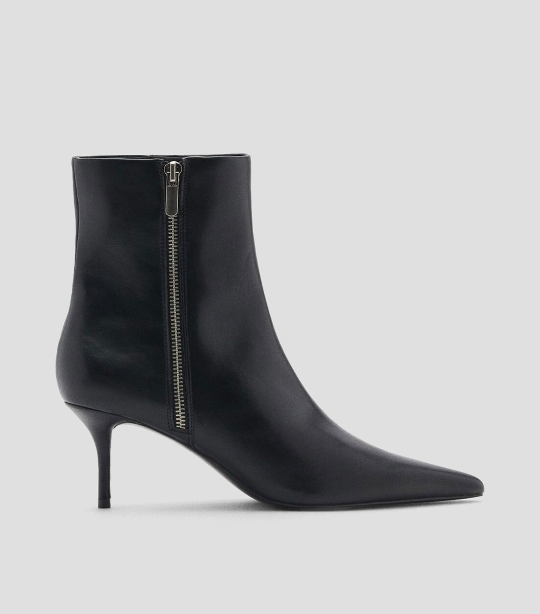 MANGO_1323_Mango Botines con Tacón Medio Redondo Mujer |El Palacio de ...