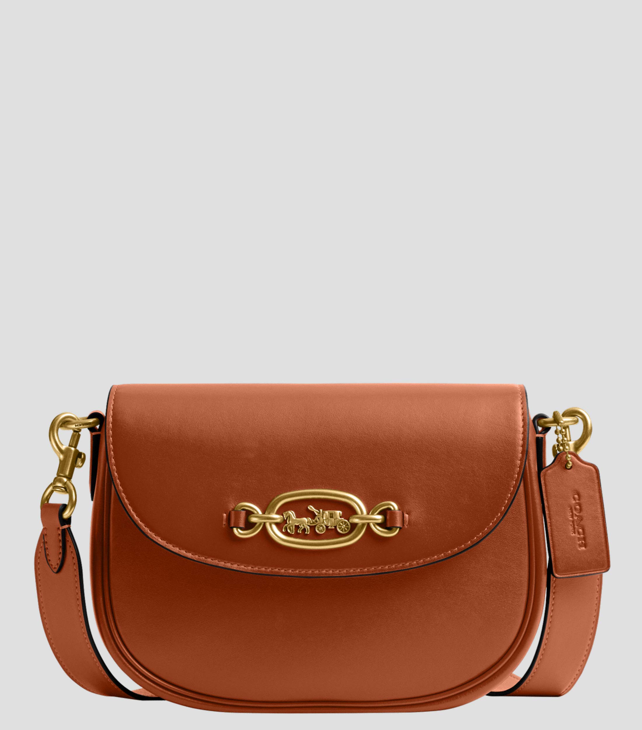 COACH: Bolso crossbody café en piel lisa Mujer | El Palacio de Hierro