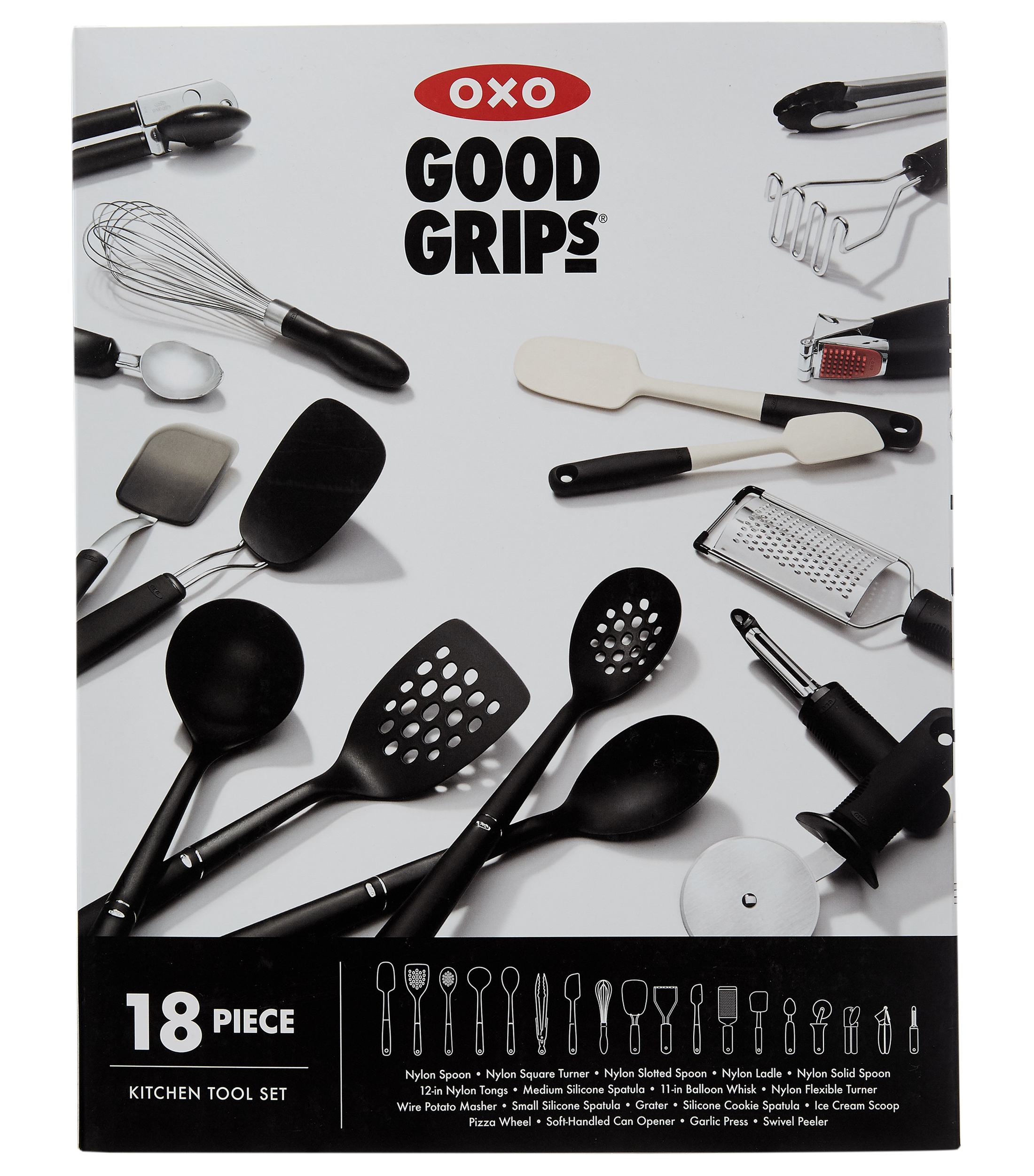 Oxo Set de Utensilios 18 Piezas Acero Inoxidable - El Palacio de Hierro