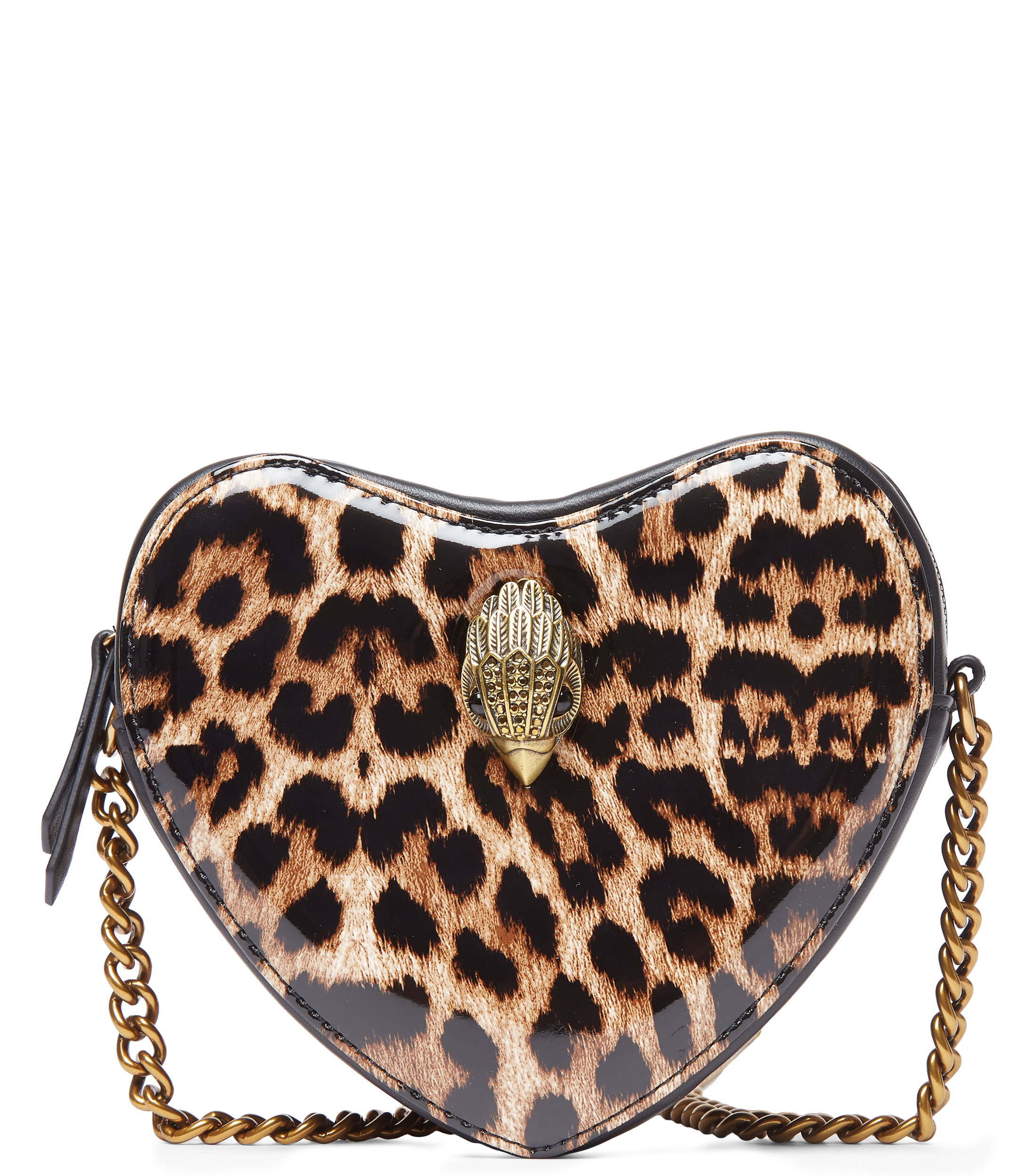 Kurt Geiger: Bolso crossbody en forma de corazón Kensington con animal print Mujer | El Palacio ...