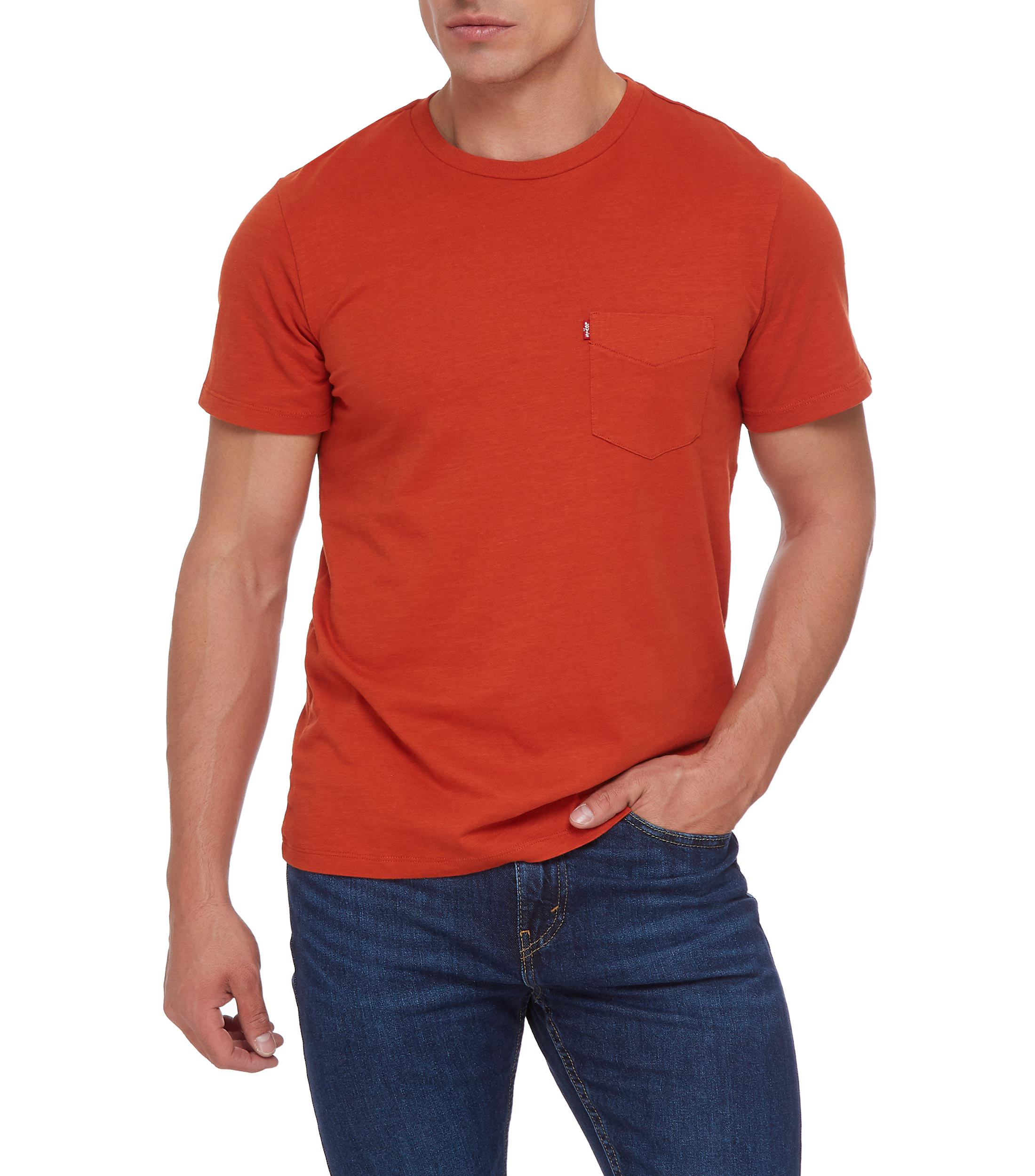 Levi's: Playera naranja cuello redondo manga corta Hombre | El Palacio ...