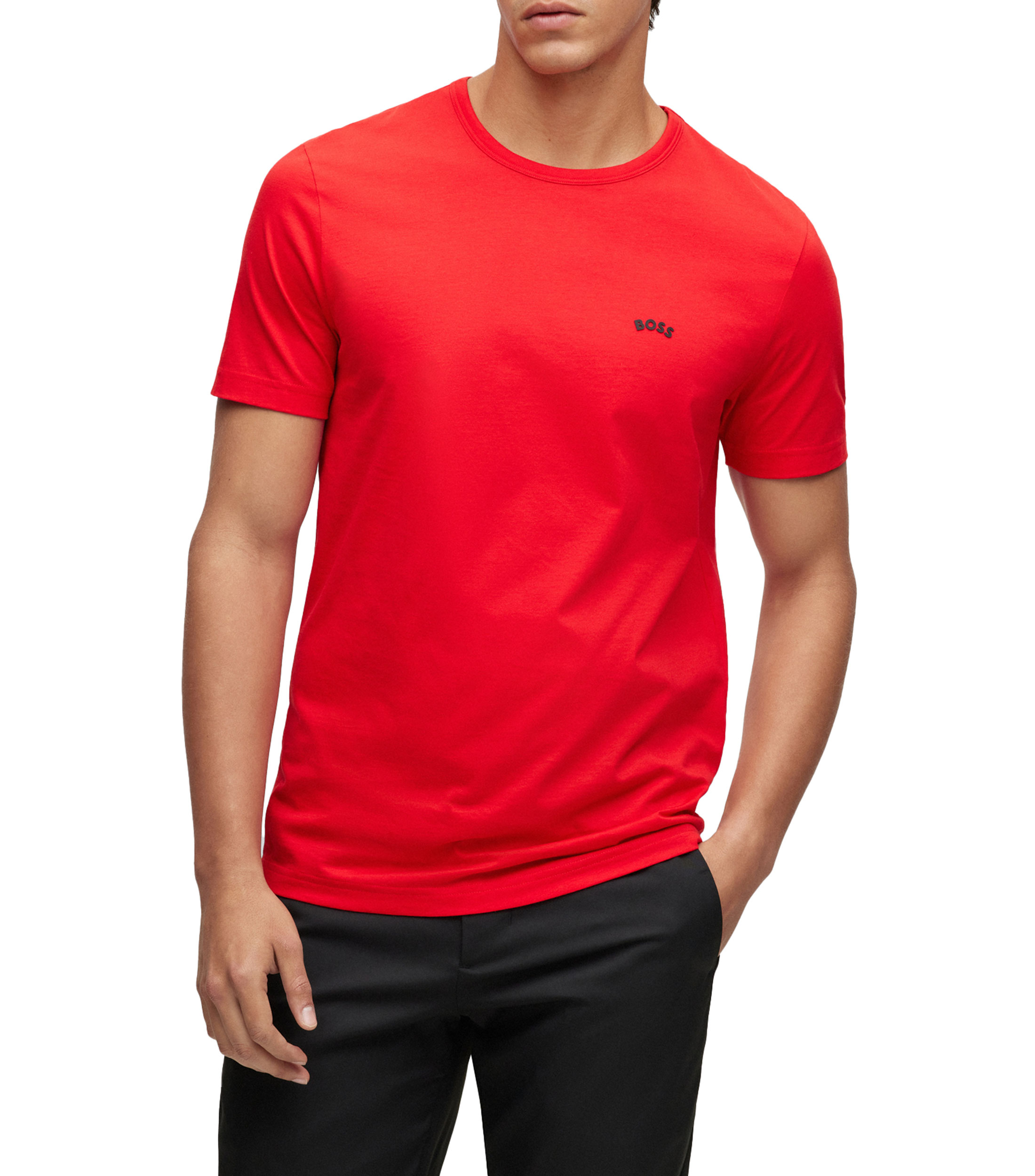 Boss Playera BOSS regular fit en algodón orgánico con logo Hombre - El ...