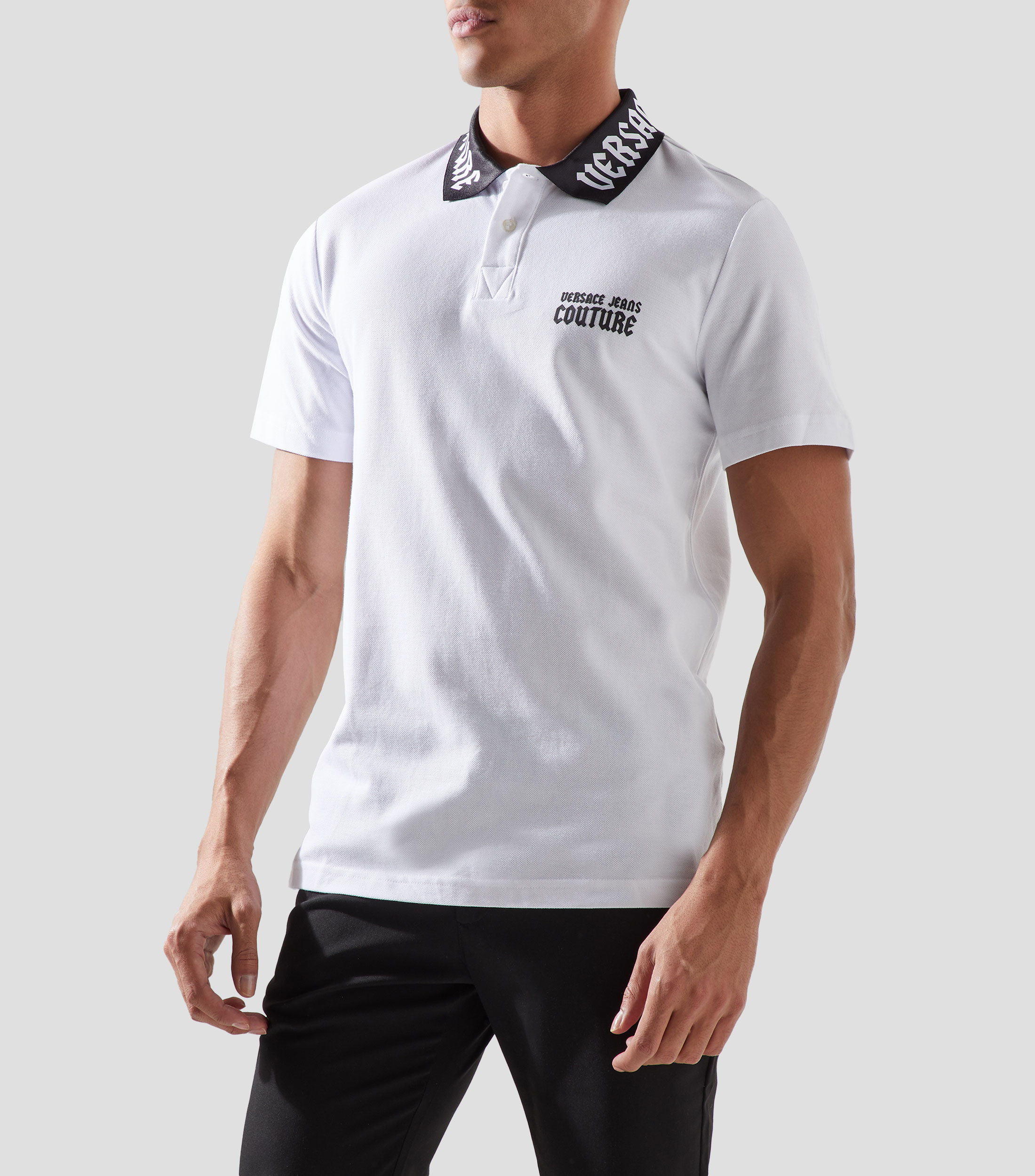 Versace Jeans Couture: Playera Tipo Polo Manga Corta Hombre | El ...