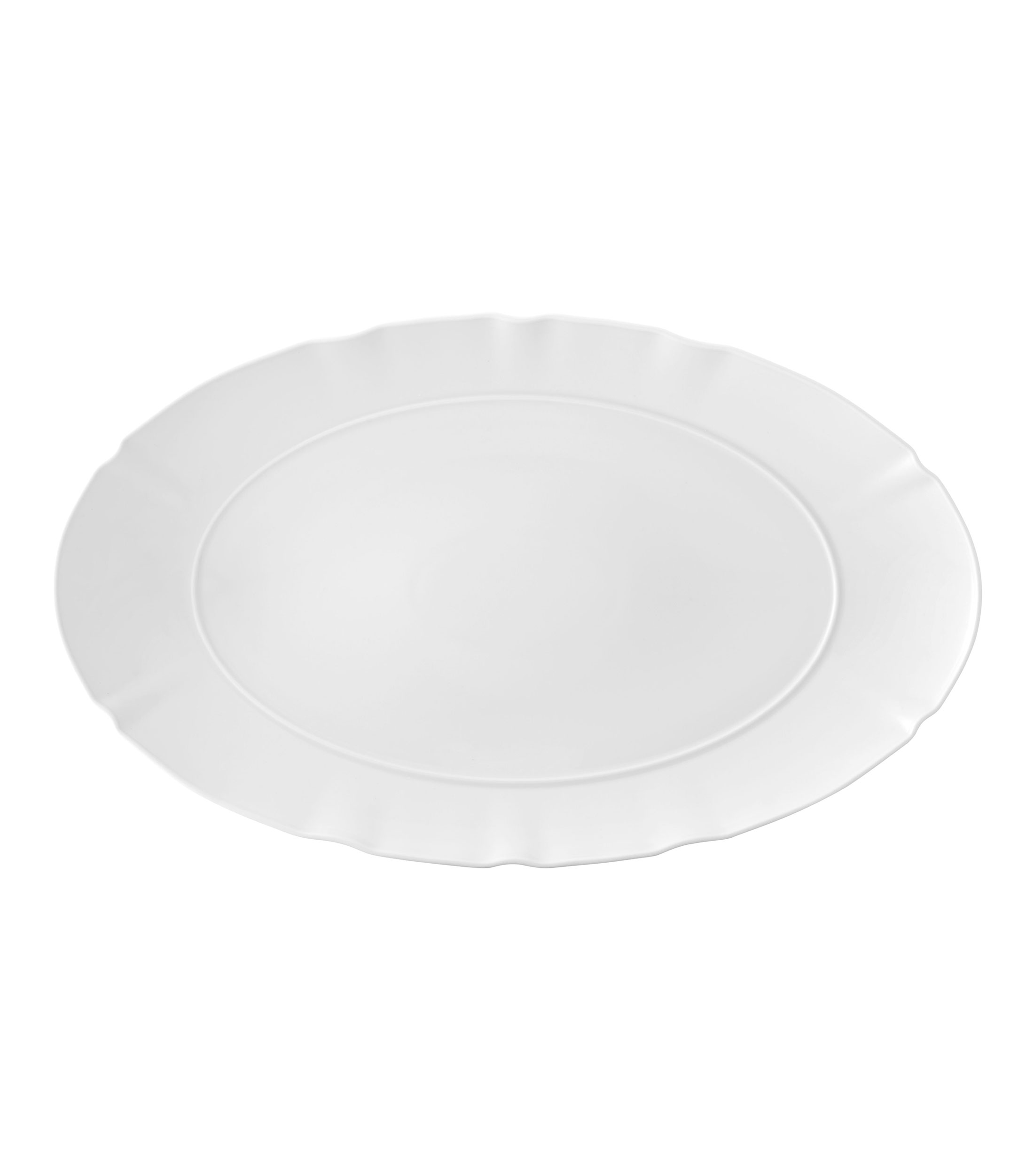 Vista Alegre Plato fuente Crown White - El Palacio de Hierro