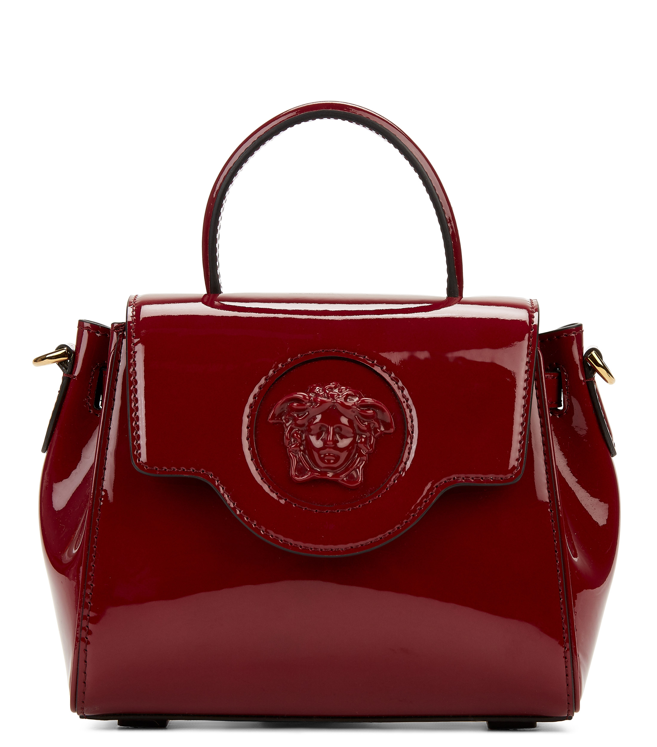 Versace: Bolso satchel rojo en piel La Medusa Mujer | El Palacio de Hierro