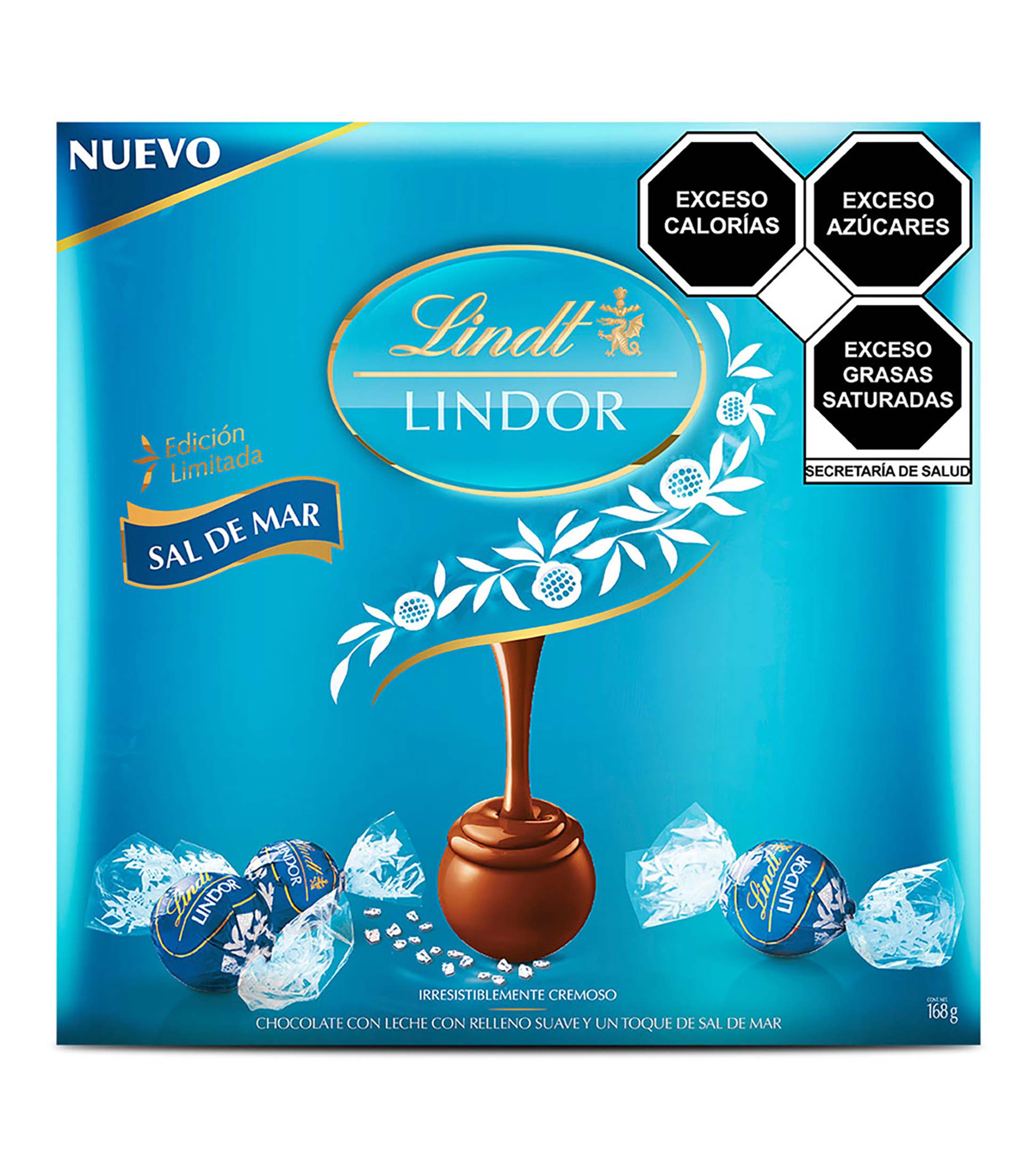 Lindt Estuche de Chocolates Lindor "Sal de Mar", 168 g - El Palacio de ...
