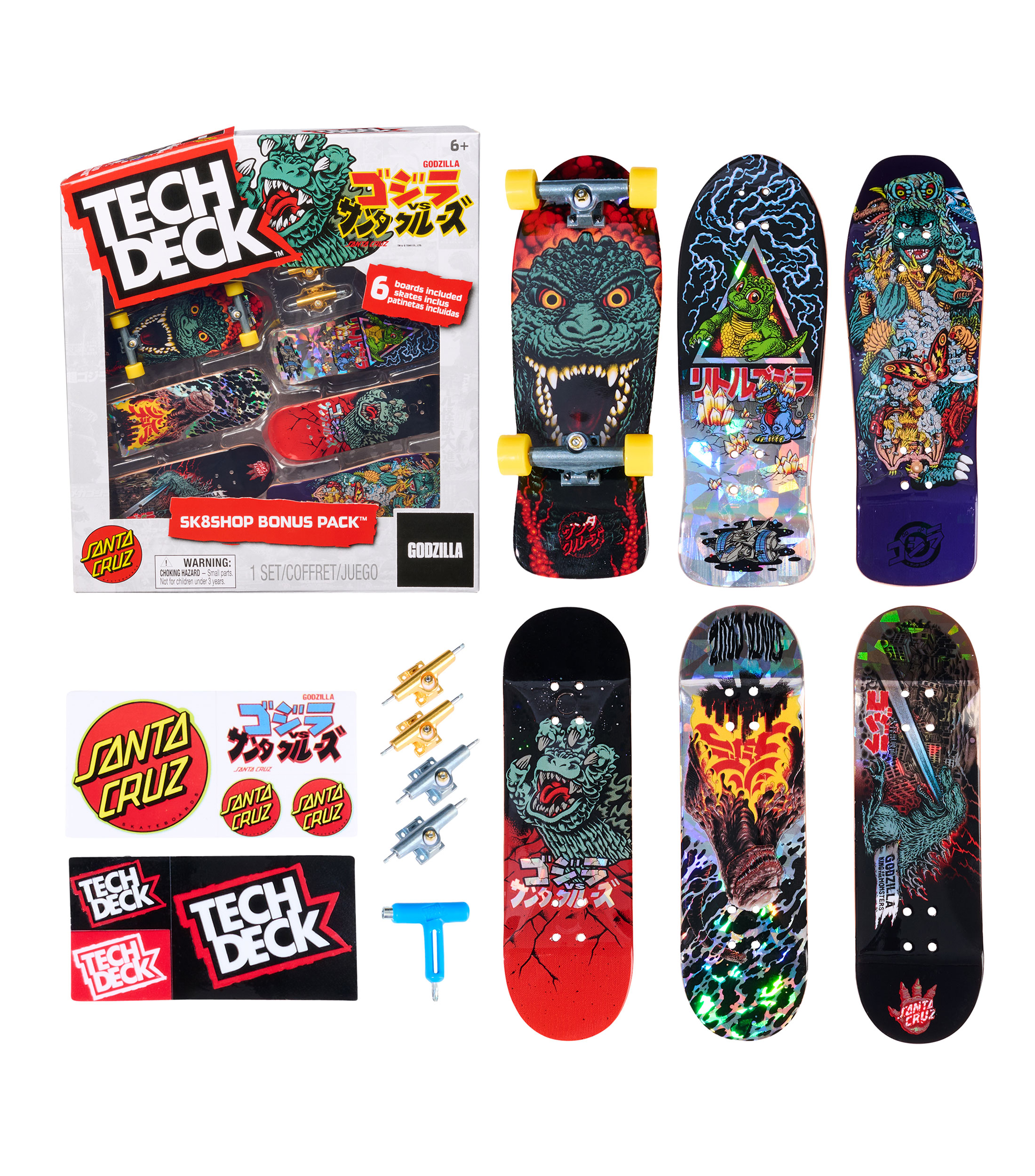 Tech Deck SK8Shop Bonus Pack Godzilla |El Palacio de Hierro
