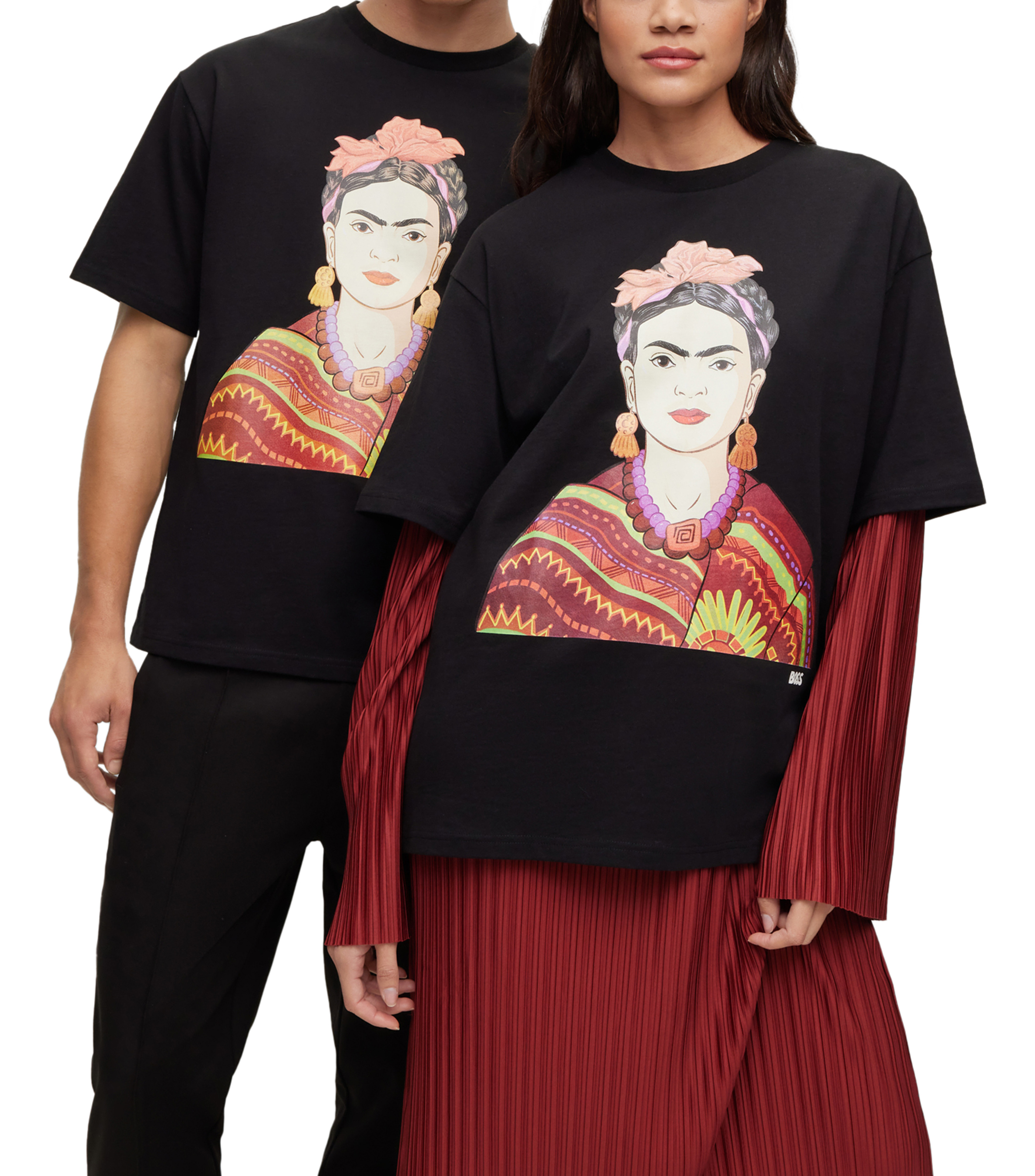 Boss: Playera cuello redondo Boss relaxed fit en algodón orgánico con ...