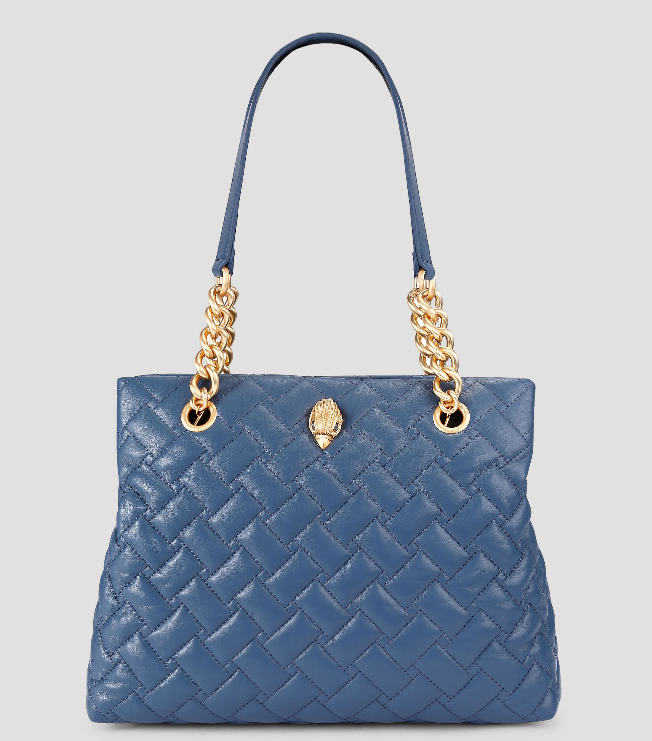 Kurt Geiger Bolsa tote azul en piel Kensington capitonada Mujer |El Palacio de Hierro