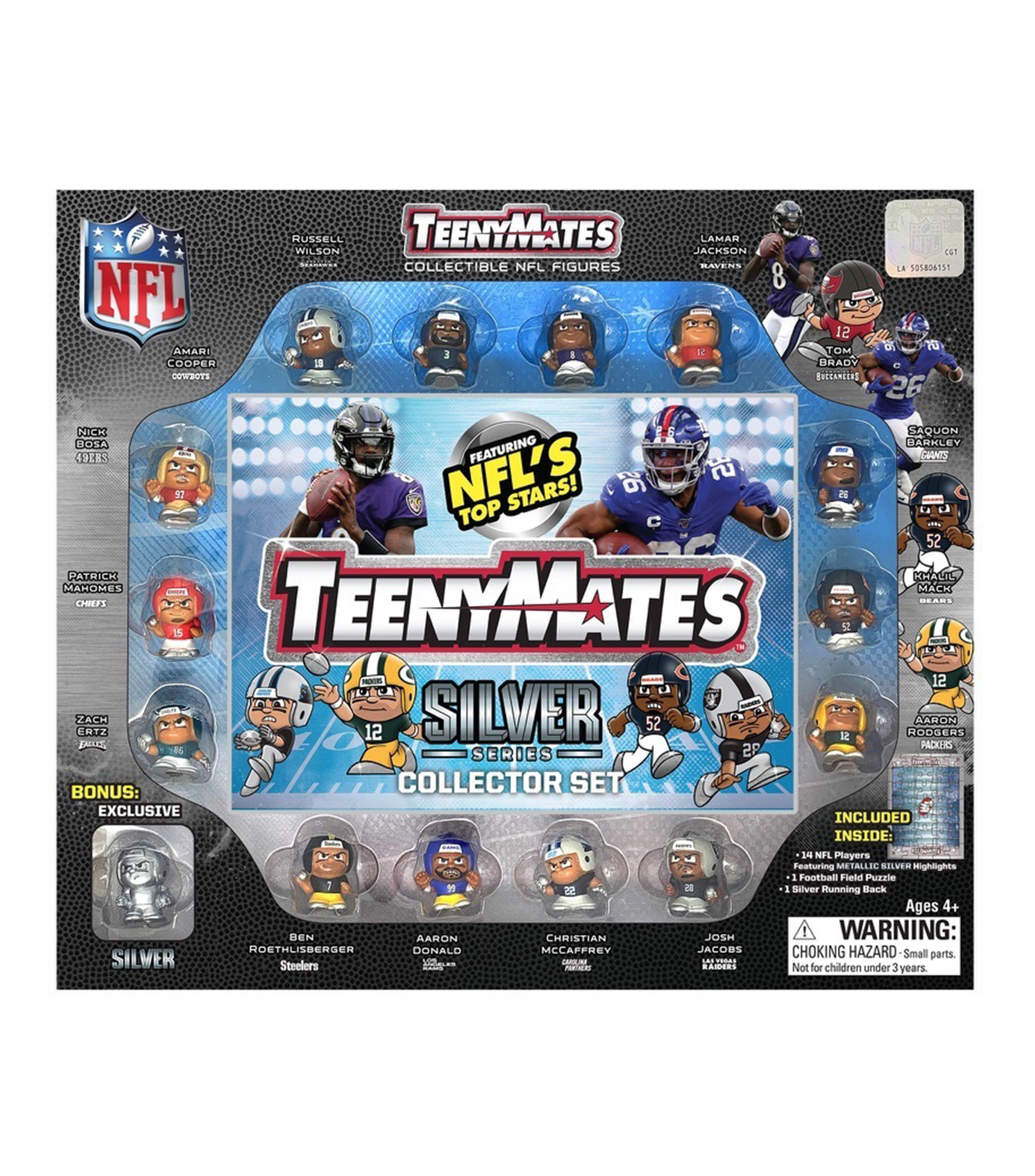 Nfl Teenymates Player Figure NFL 2020 Silver Series 9 Collector Gift ...
