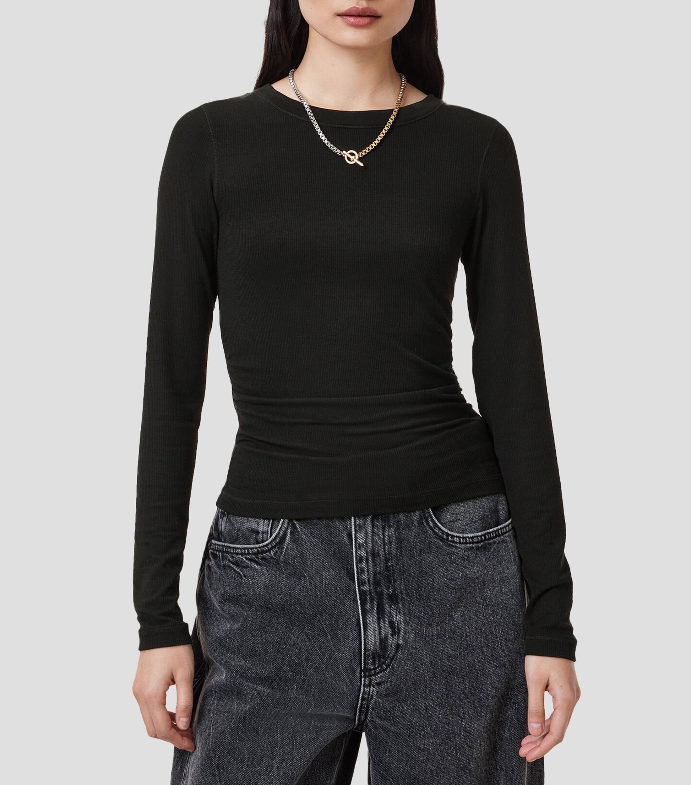 AllSaints Playera lisa de manga larga Mujer |El Palacio de Hierro