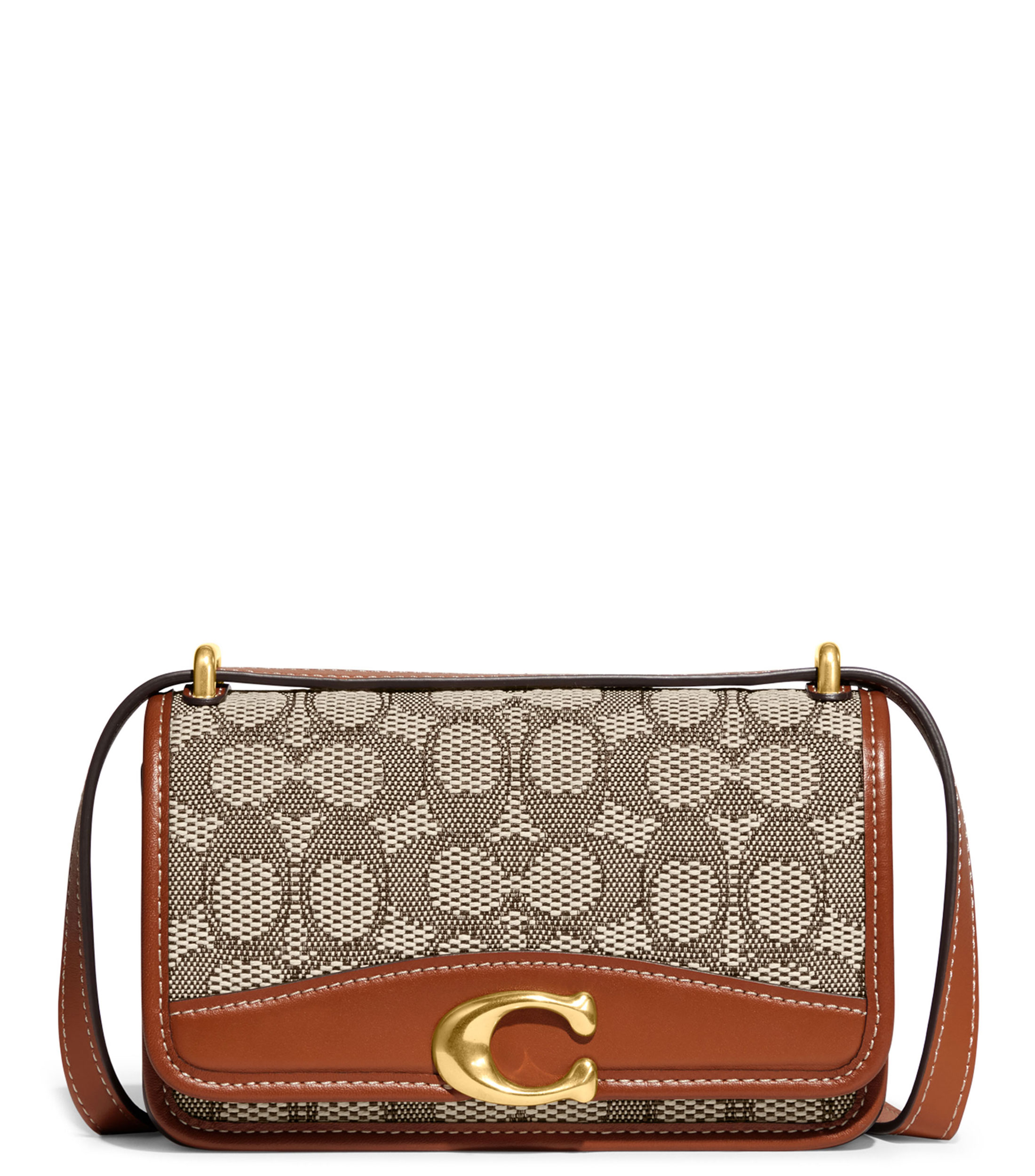 COACH: Bolso crossbody café Signature Bandit con monogram Mujer | El ...