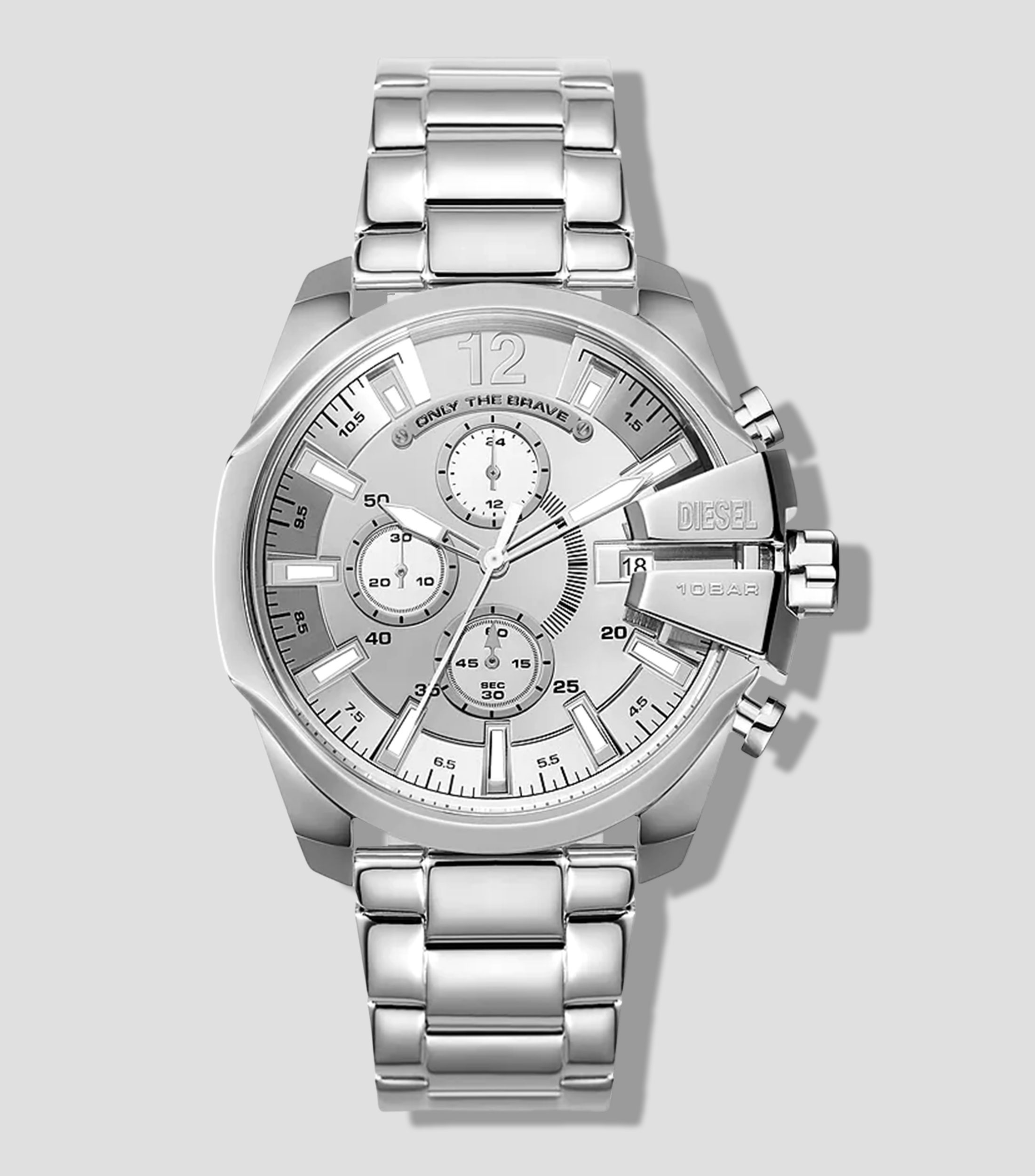 Diesel Reloj para Hombre Baby Chief Deportivo Plateado - El Palacio de ...