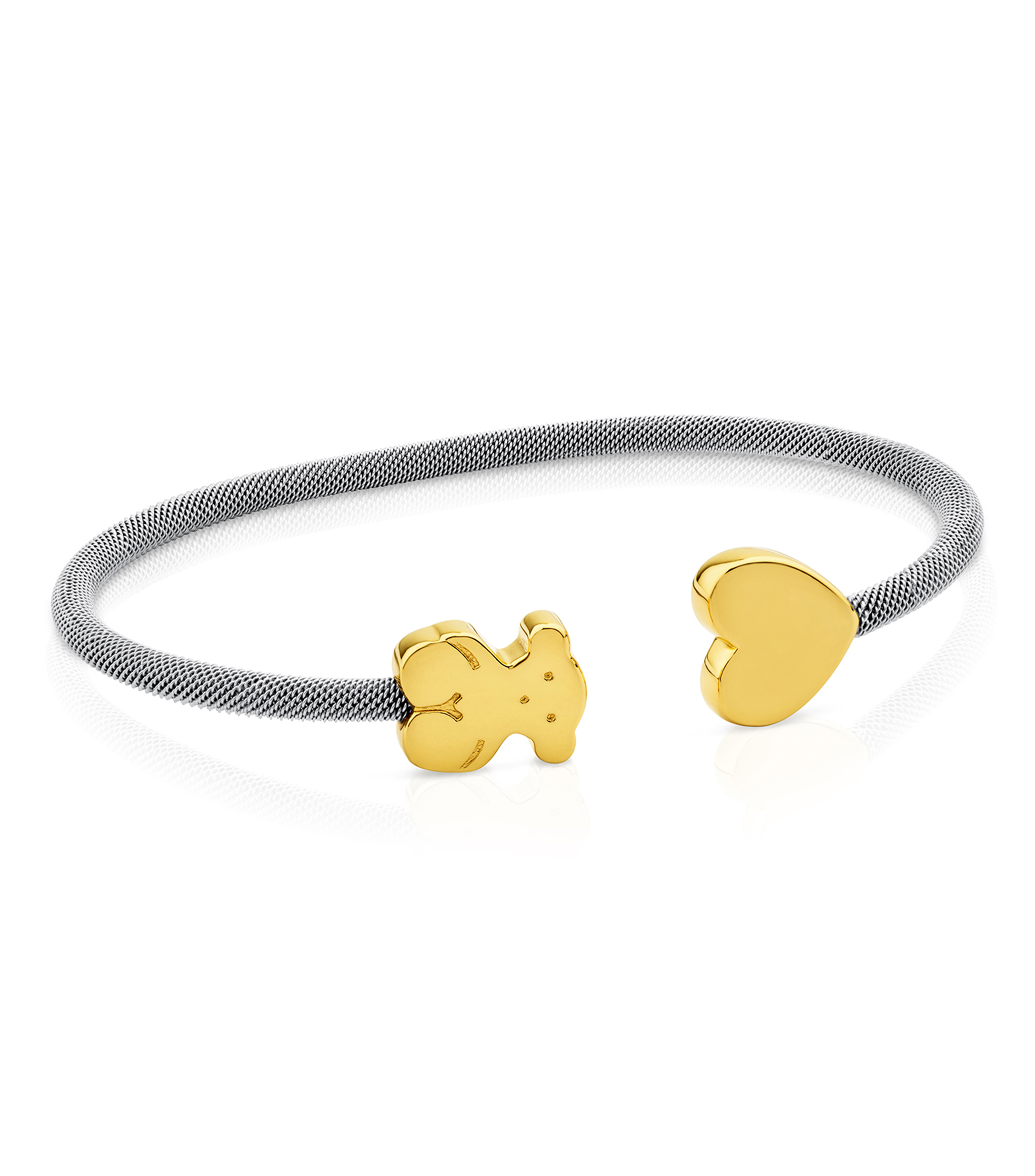 Tous Brazalete abierto con motivos dorados en forma de corazón Icon ...