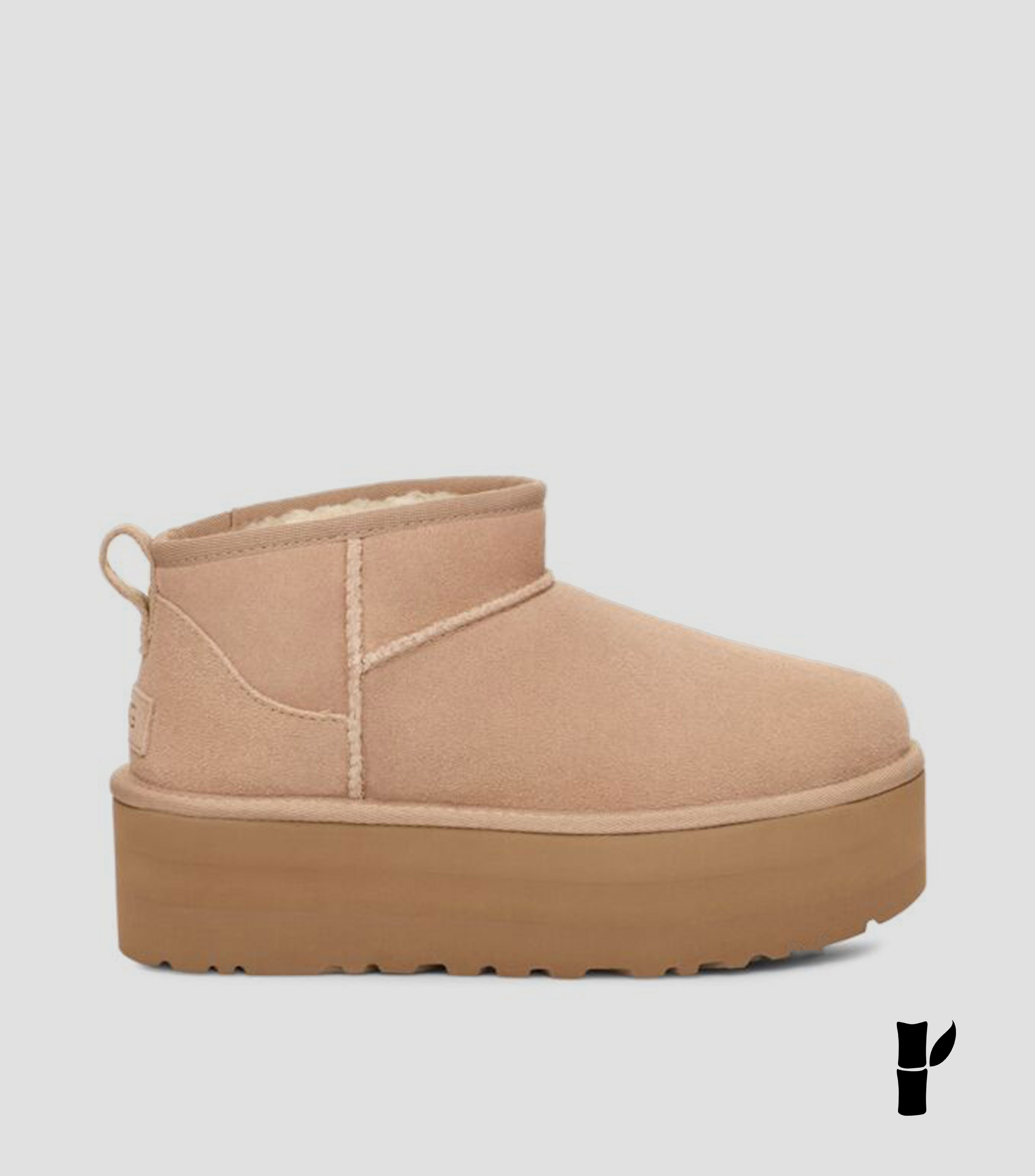 Ugg: Botines Classic Ultra mini en piel gamuza con plataforma Mujer ...