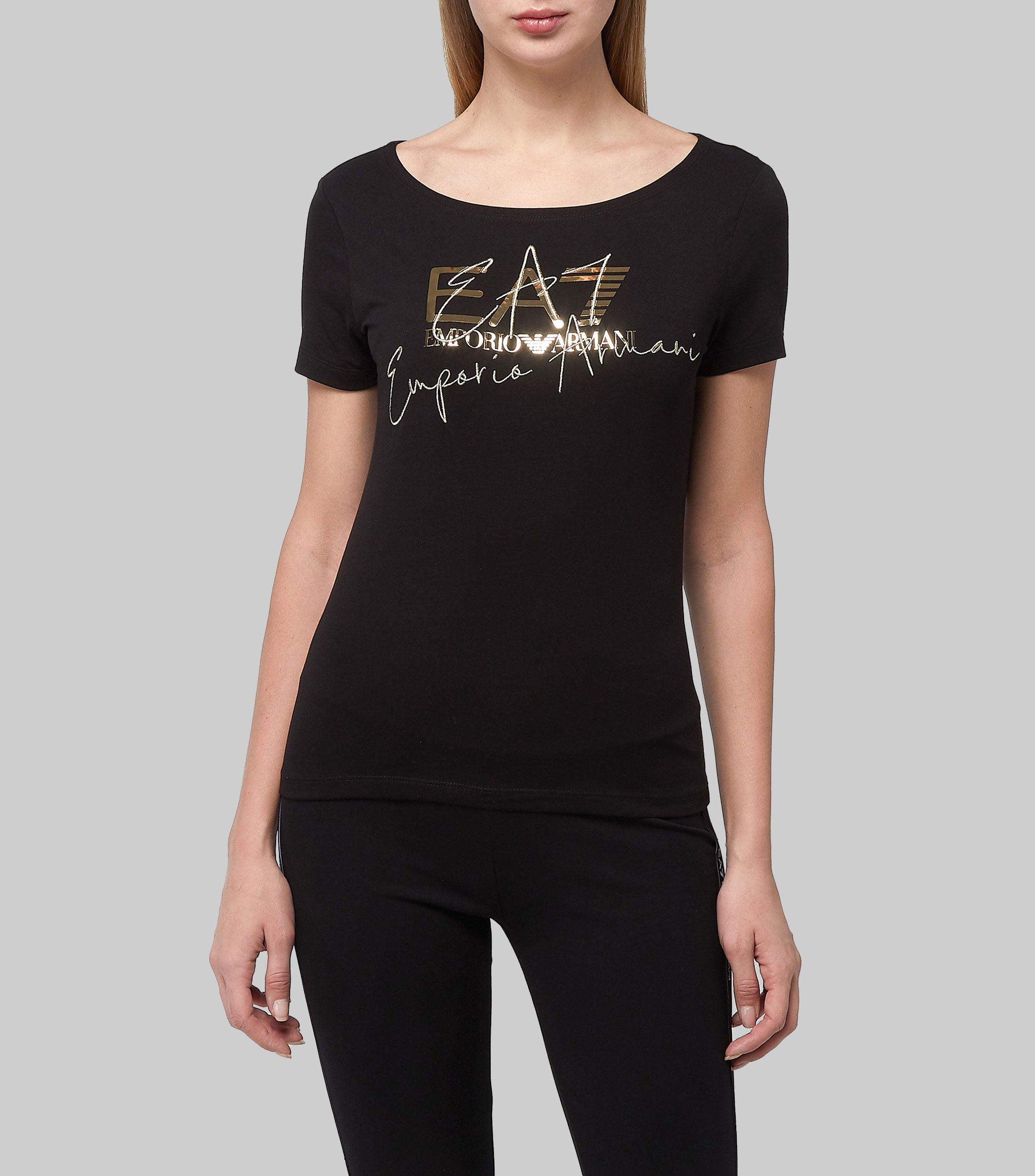 EA7 Emporio Armani: Playera Cuello Redondo Manga Corta Mujer | El Palacio de Hierro