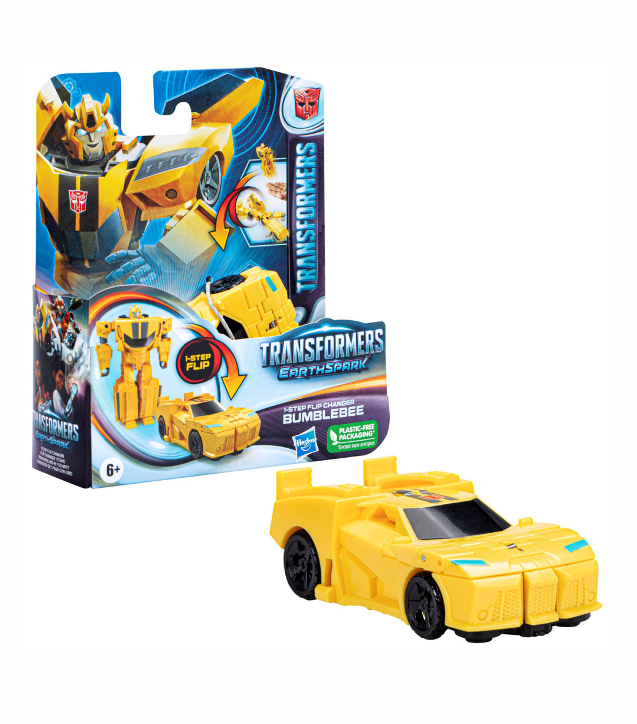 Transformers: Figura de Acción Earthspark 1 Step Flip Bumblebee | El ...