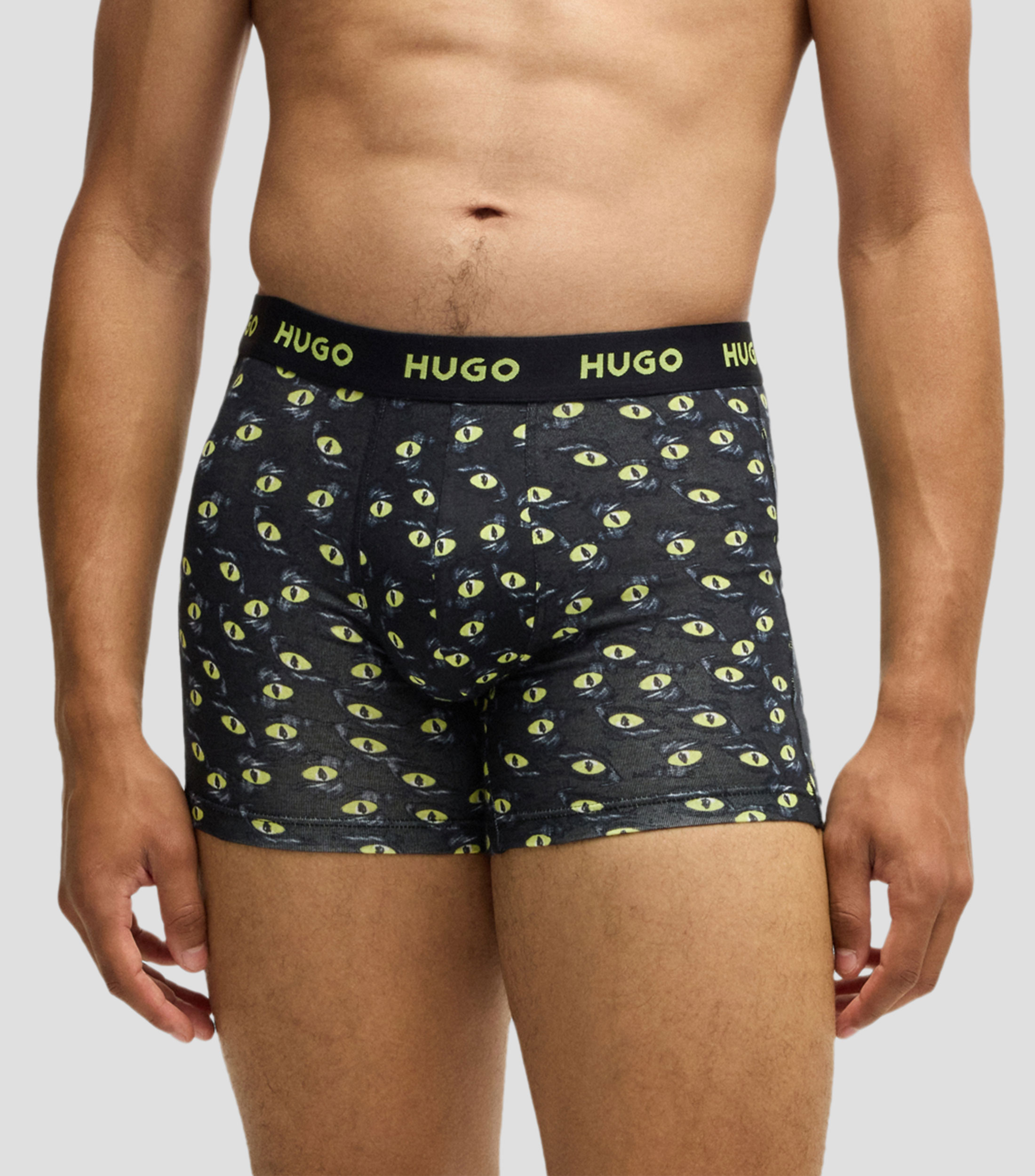 Hugo Paquete de tres bóxers en algodón elástico con logos Hombre - El ...