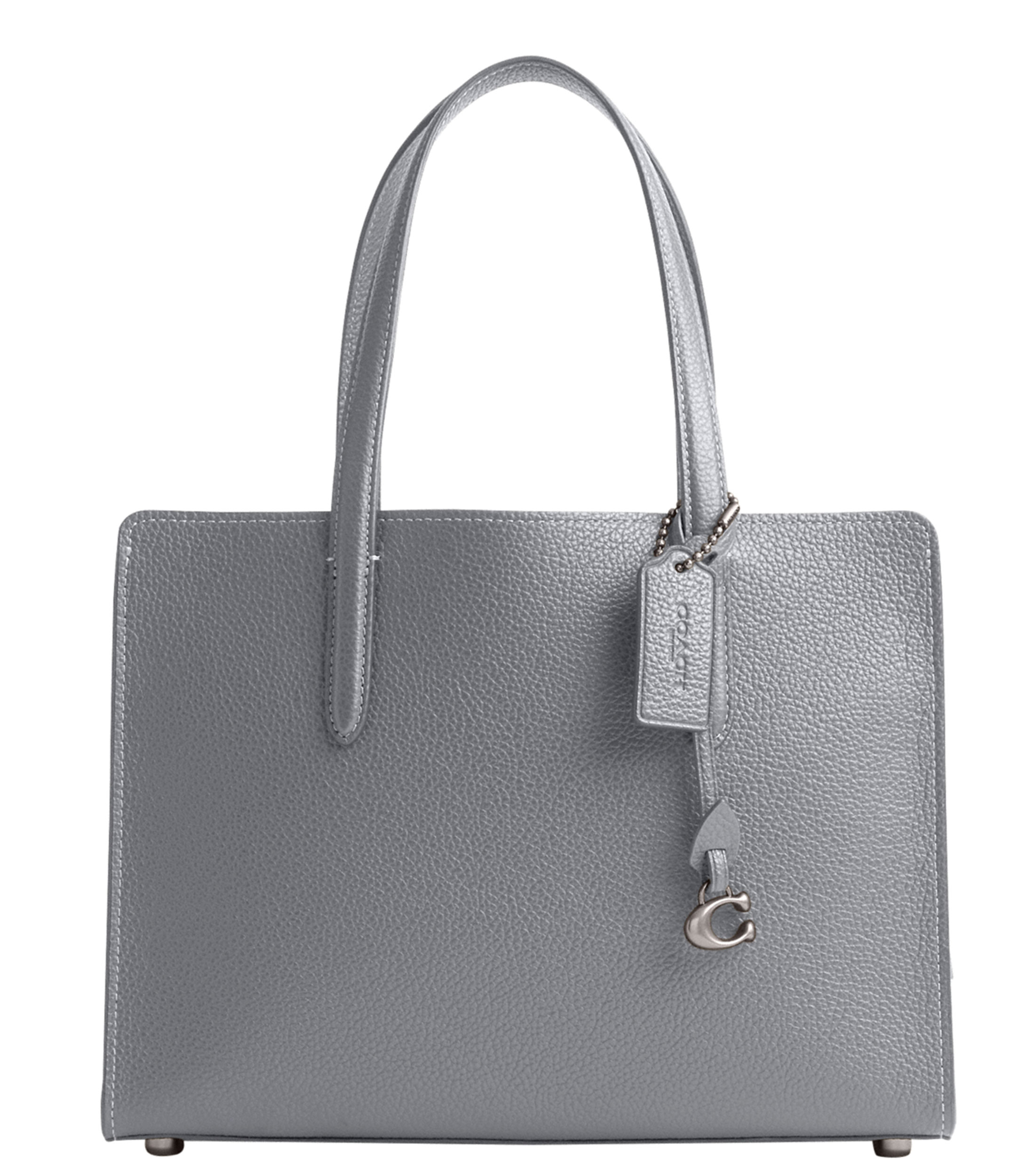 COACH: Bolso tote gris en piel liso Mujer | El Palacio de Hierro