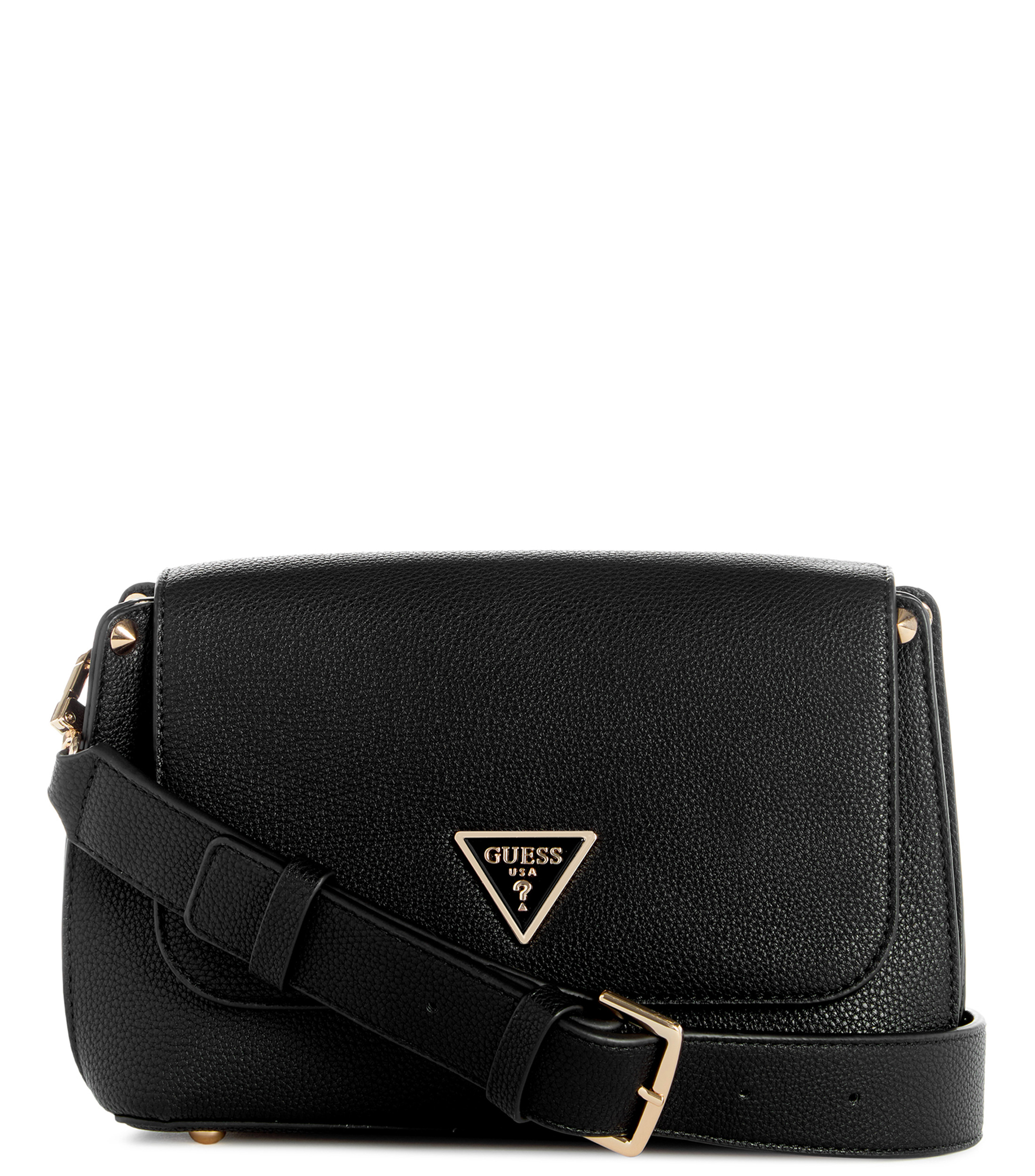 Guess: Bolso Shoulder Negro Meridian con Logotipo Mujer | El Palacio de ...
