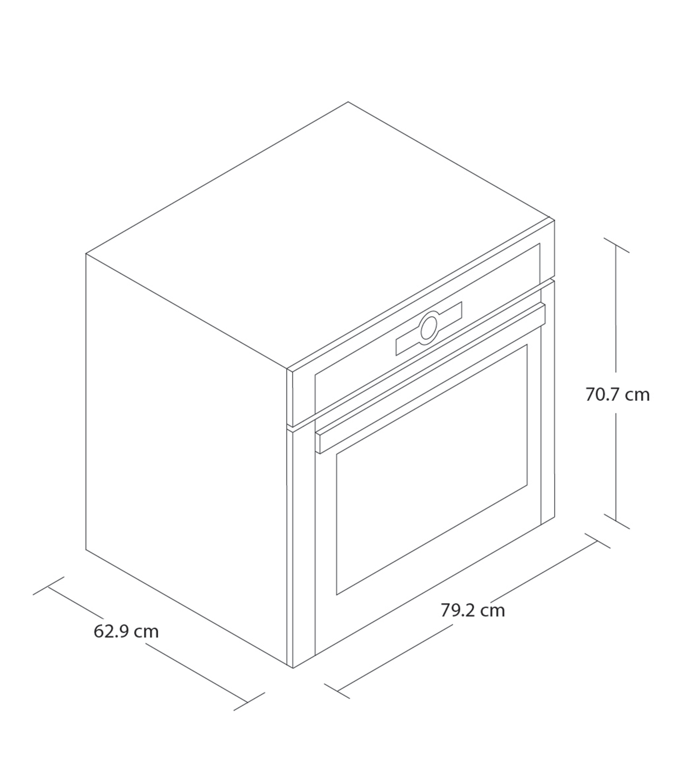 IO Mabe Horno Empotrable de gas 80 cm Acero Inoxidable - El Palacio de ...