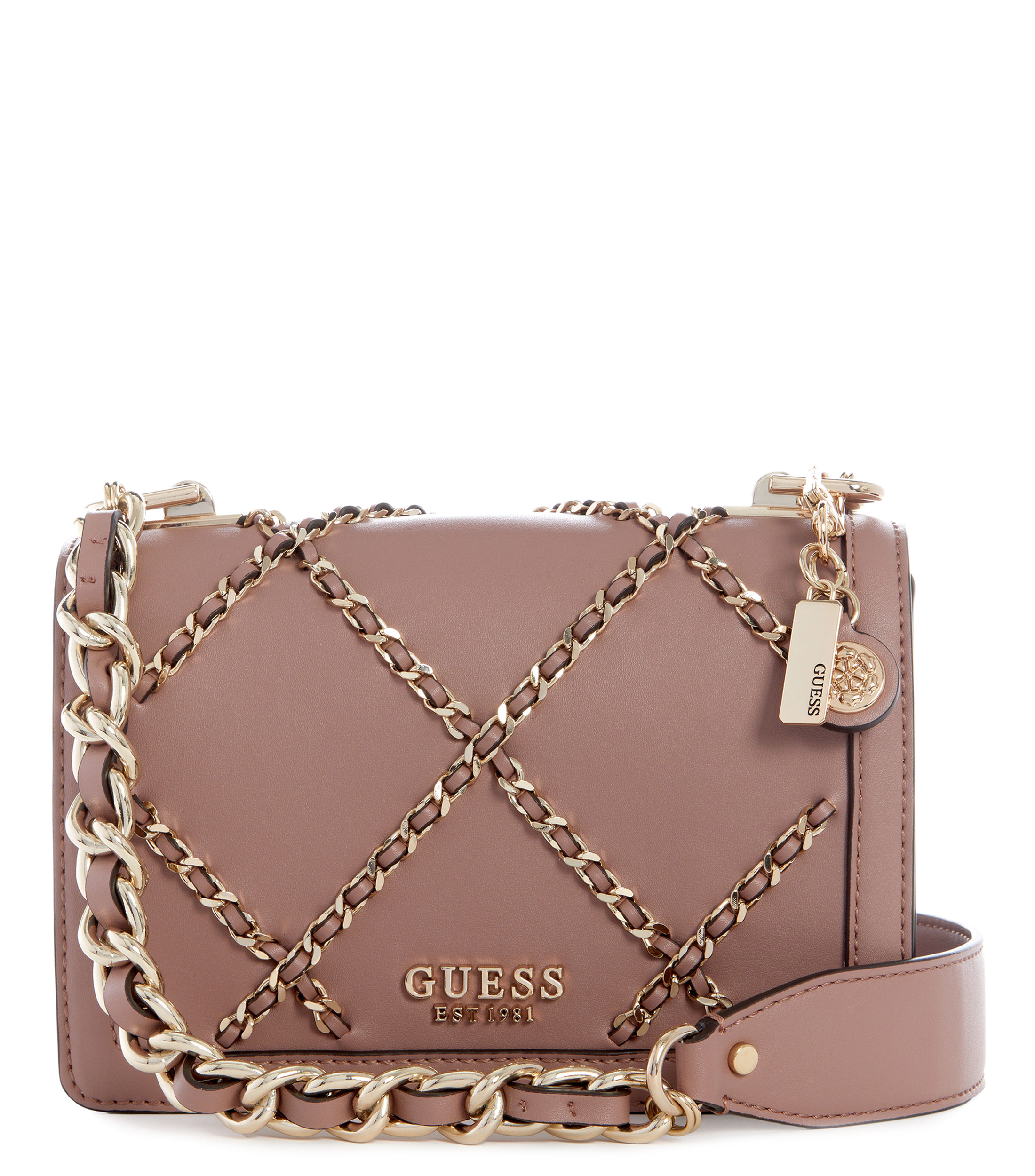 Guess: Bolso Crossbody Abey rosa Mujer | El Palacio de Hierro