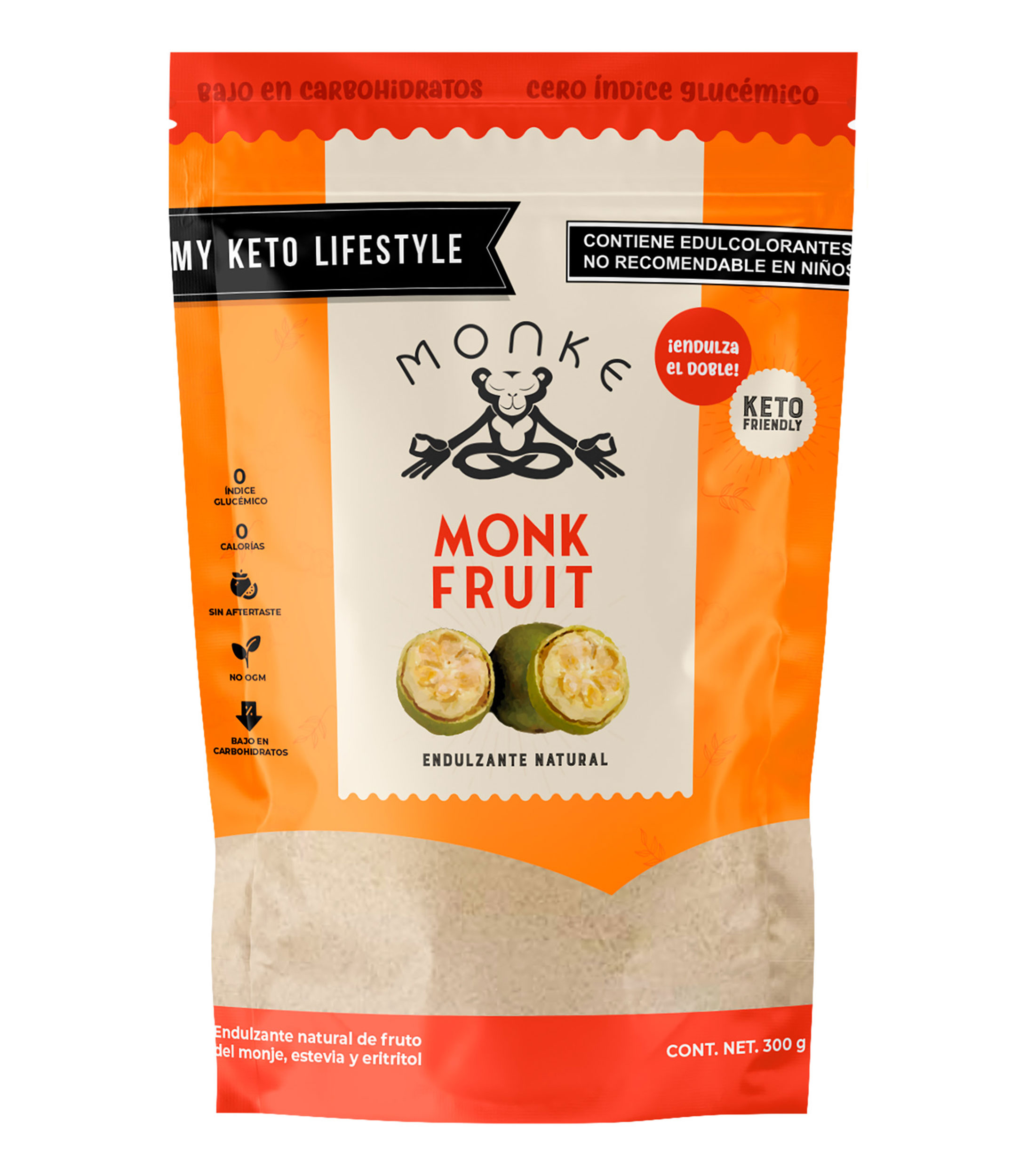 Monke: Monk Fruit Sweetener, 300 g | El Palacio de Hierro