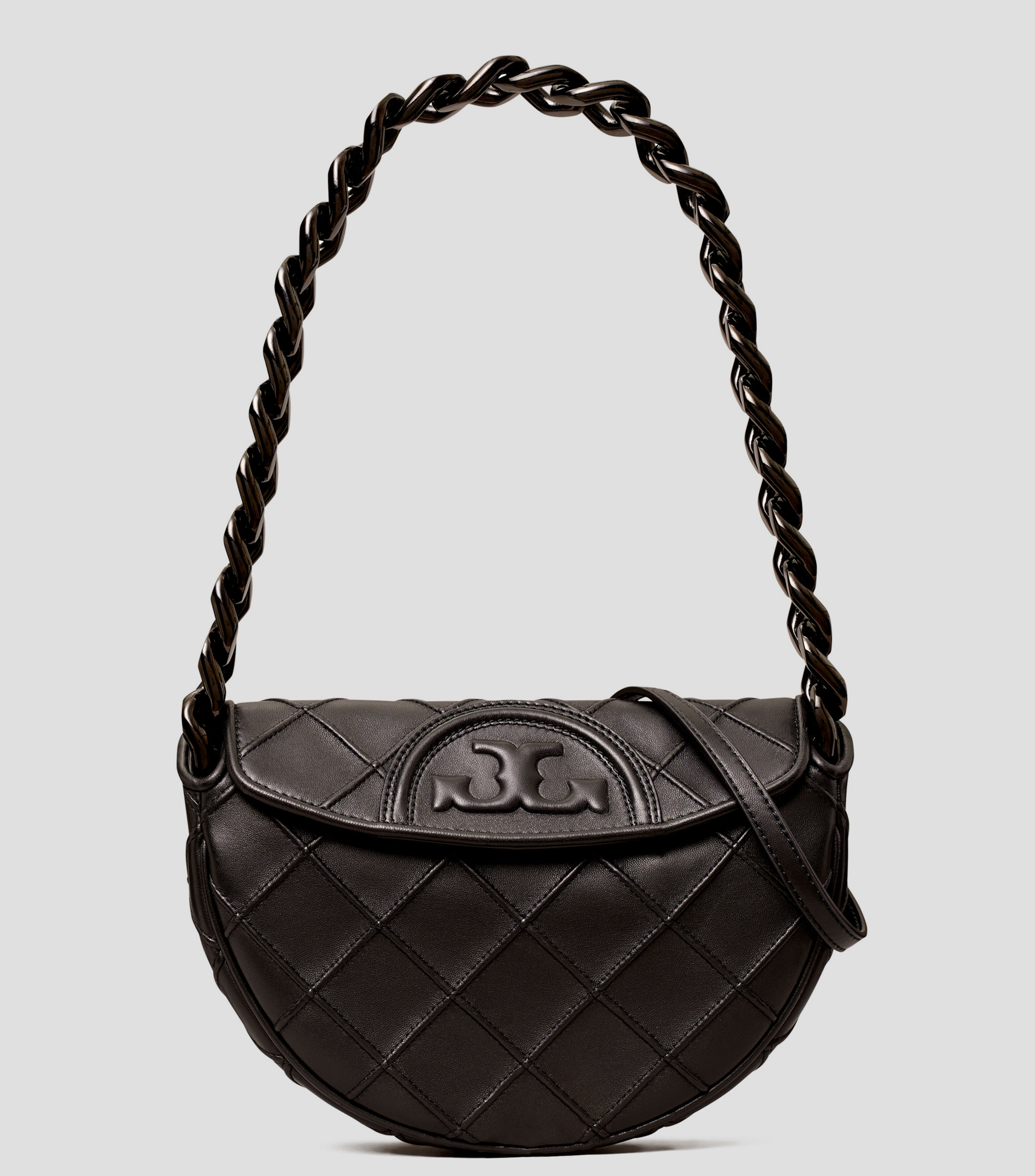 Tory Burch: Bolso mini crossbody Negro en piel Fleming Soft con rombos Mujer | El Palacio de Hierro