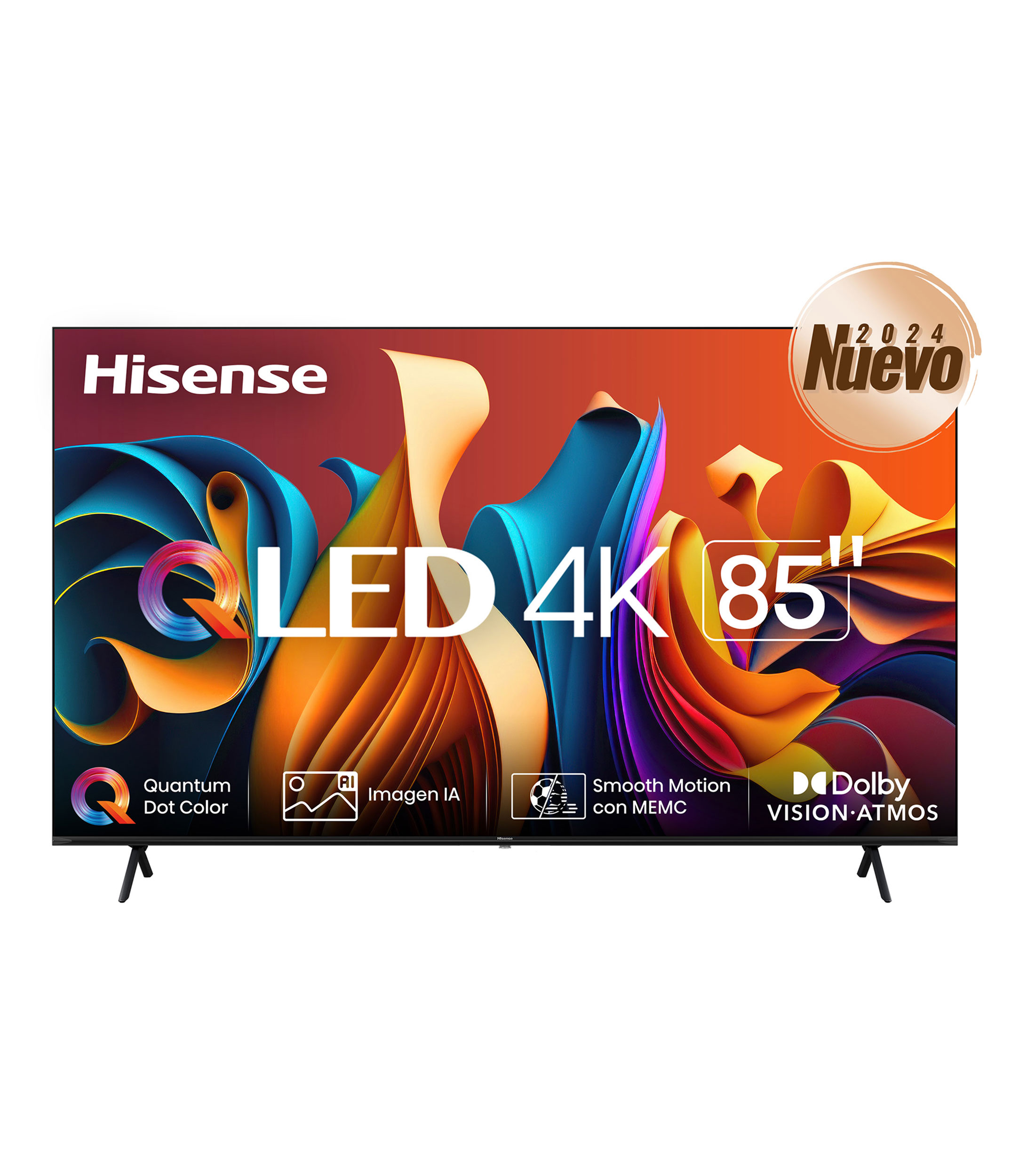 Hisense: Pantalla 85 Pulgadas Plana, QLED 4K, Google TV 85QD6N | El ...