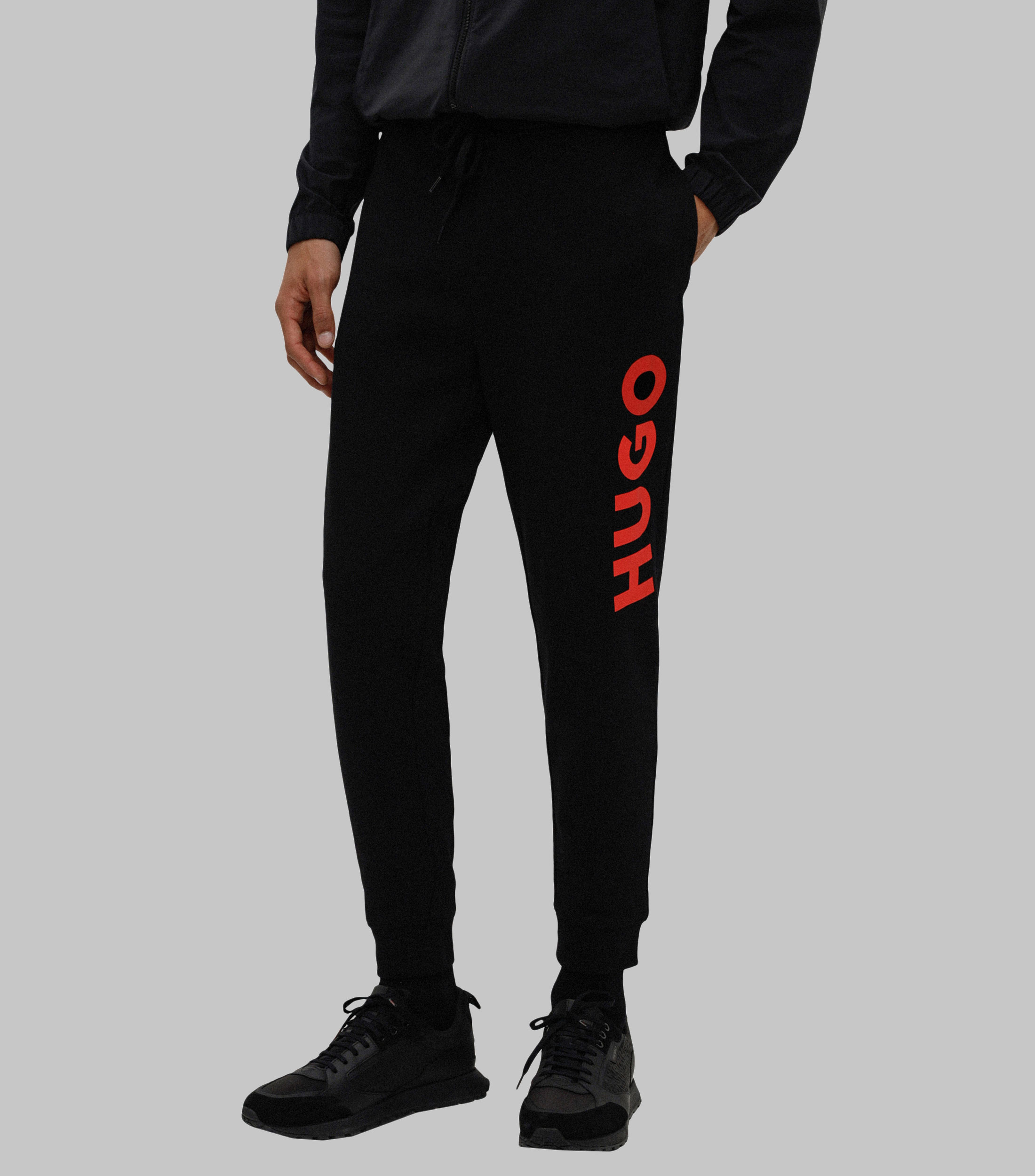 Hugo Pants Hugo con cordón en felpa de rizo y logo grande Hombre - El ...