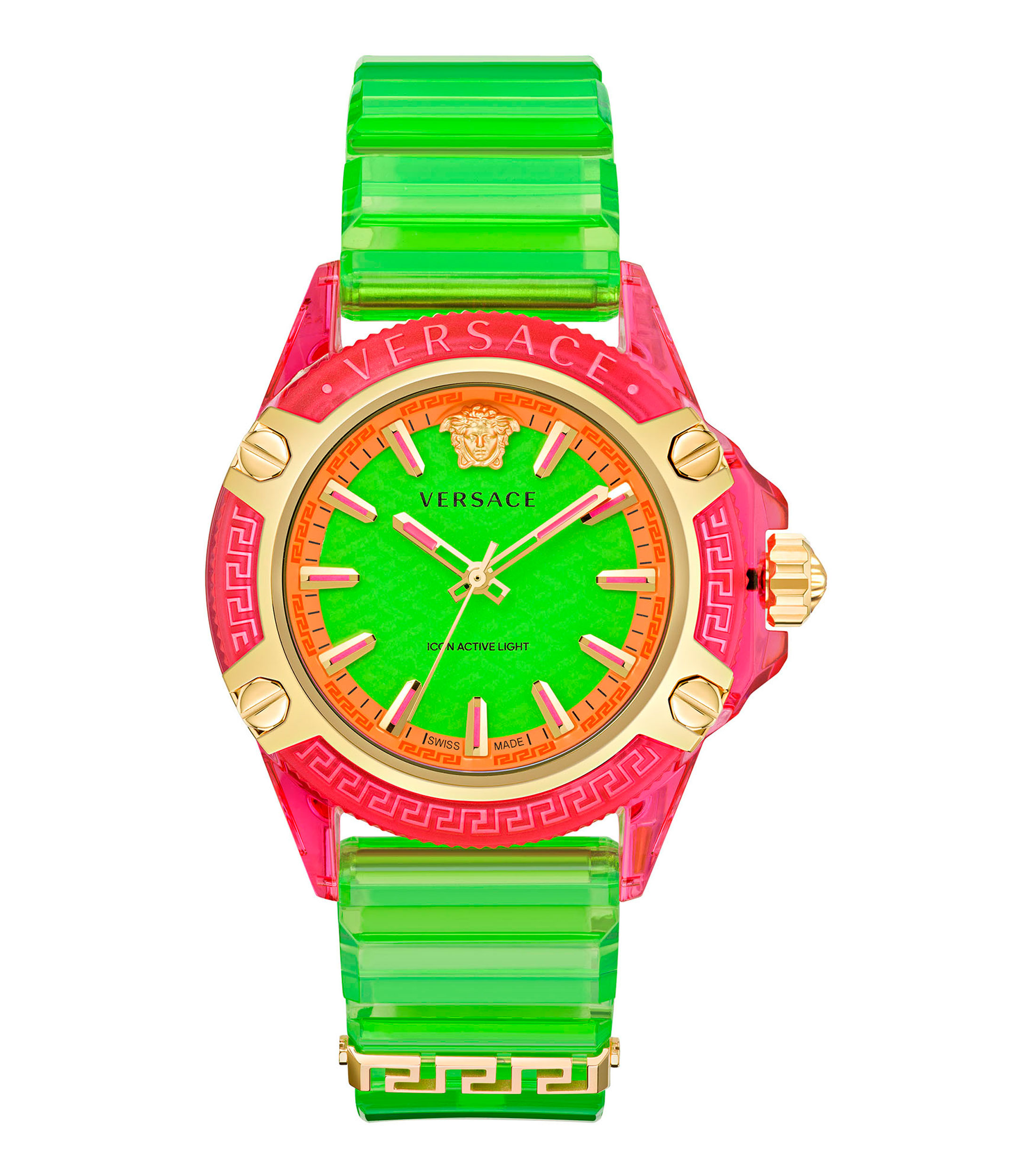 Versace Reloj Unisex Icon Active Indiglo De Vestir, Verde - El Palacio ...