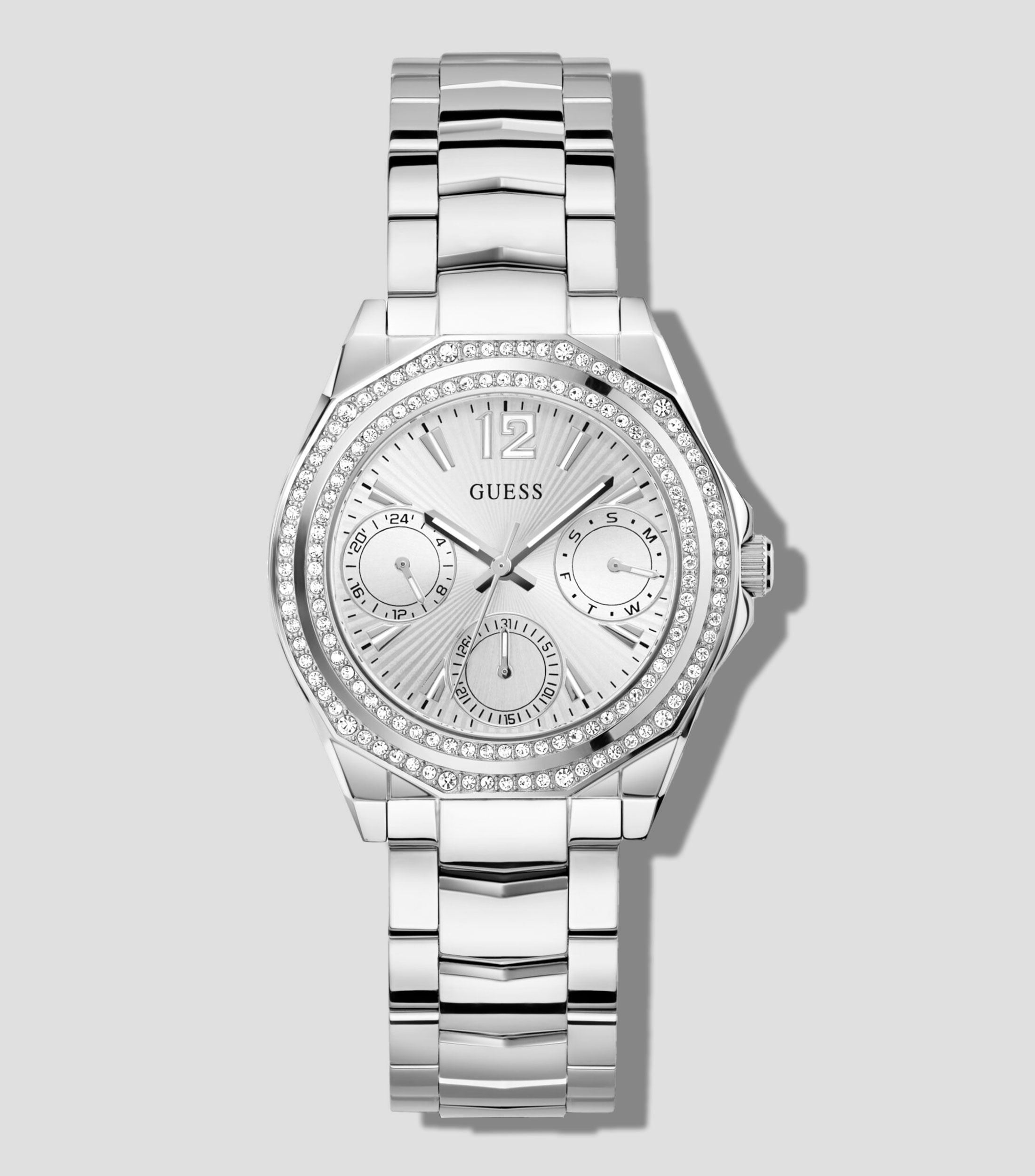 Guess: Reloj para Mujer Ritzy De Vestir, Plateado | El Palacio de Hierro