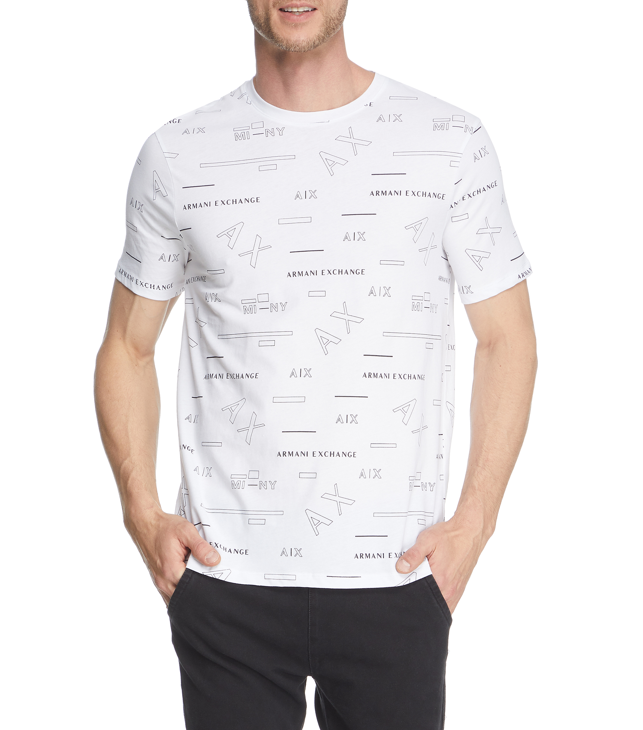 Armani Exchange Playera monogram Hombre - El Palacio de Hierro