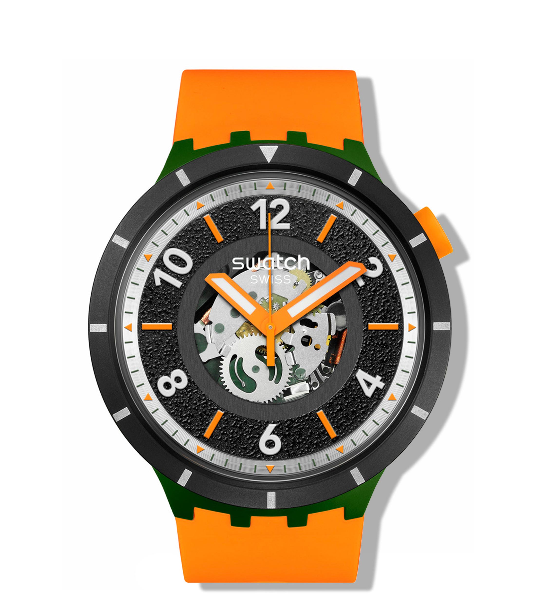 Swatch: Reloj Unisex Big Bold Casual, Negro Verde | El Palacio de Hierro