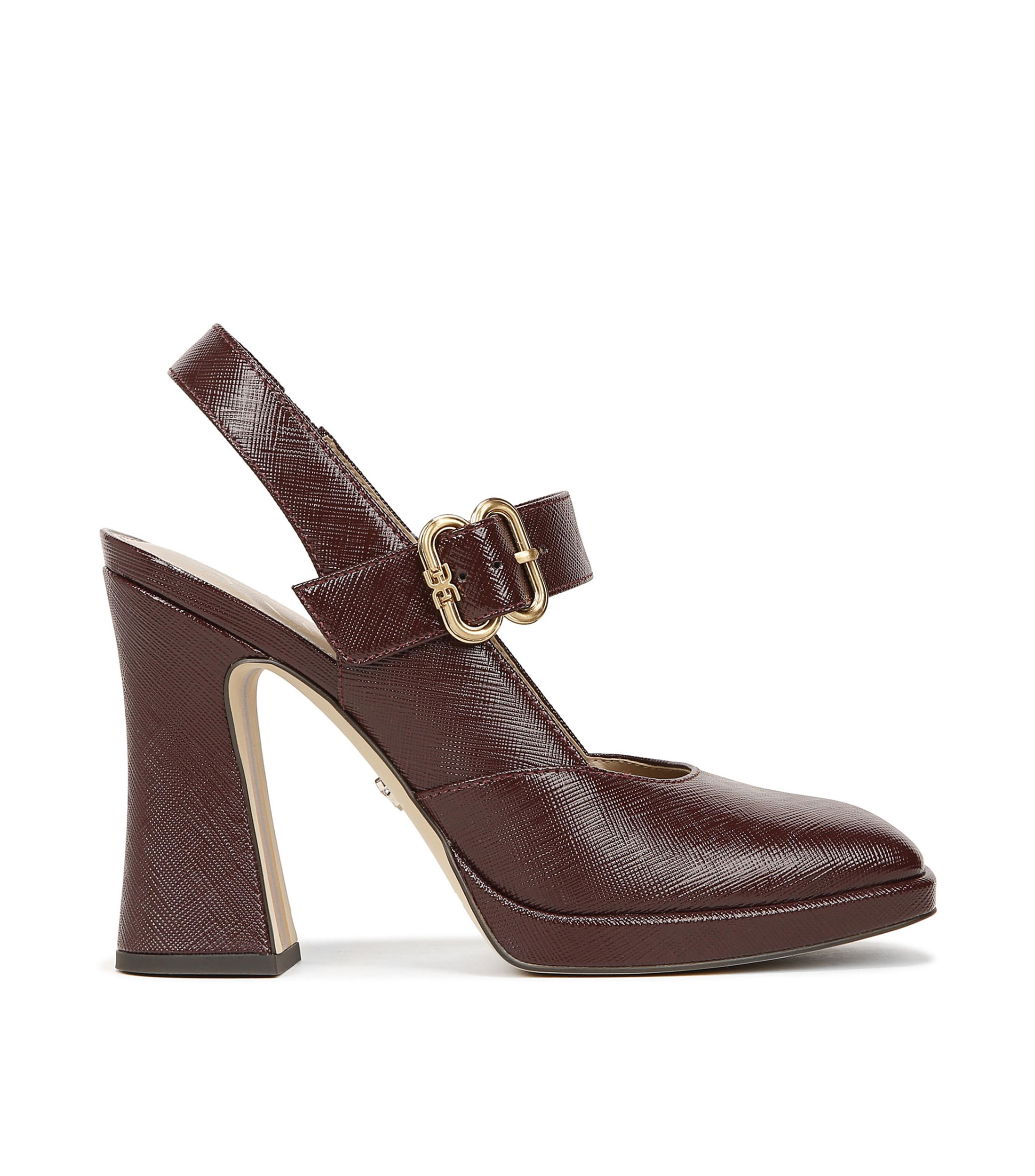 Sam Edelman: Zapatillas Mary Jane con tacón alto ancho liso Mujer | El ...