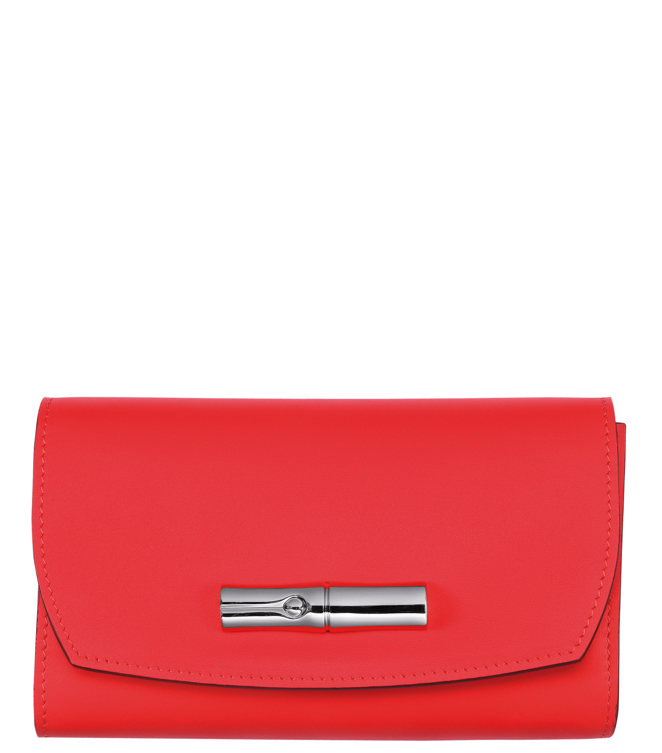 Longchamp: Cartera roja en cuero Mujer | El Palacio de Hierro