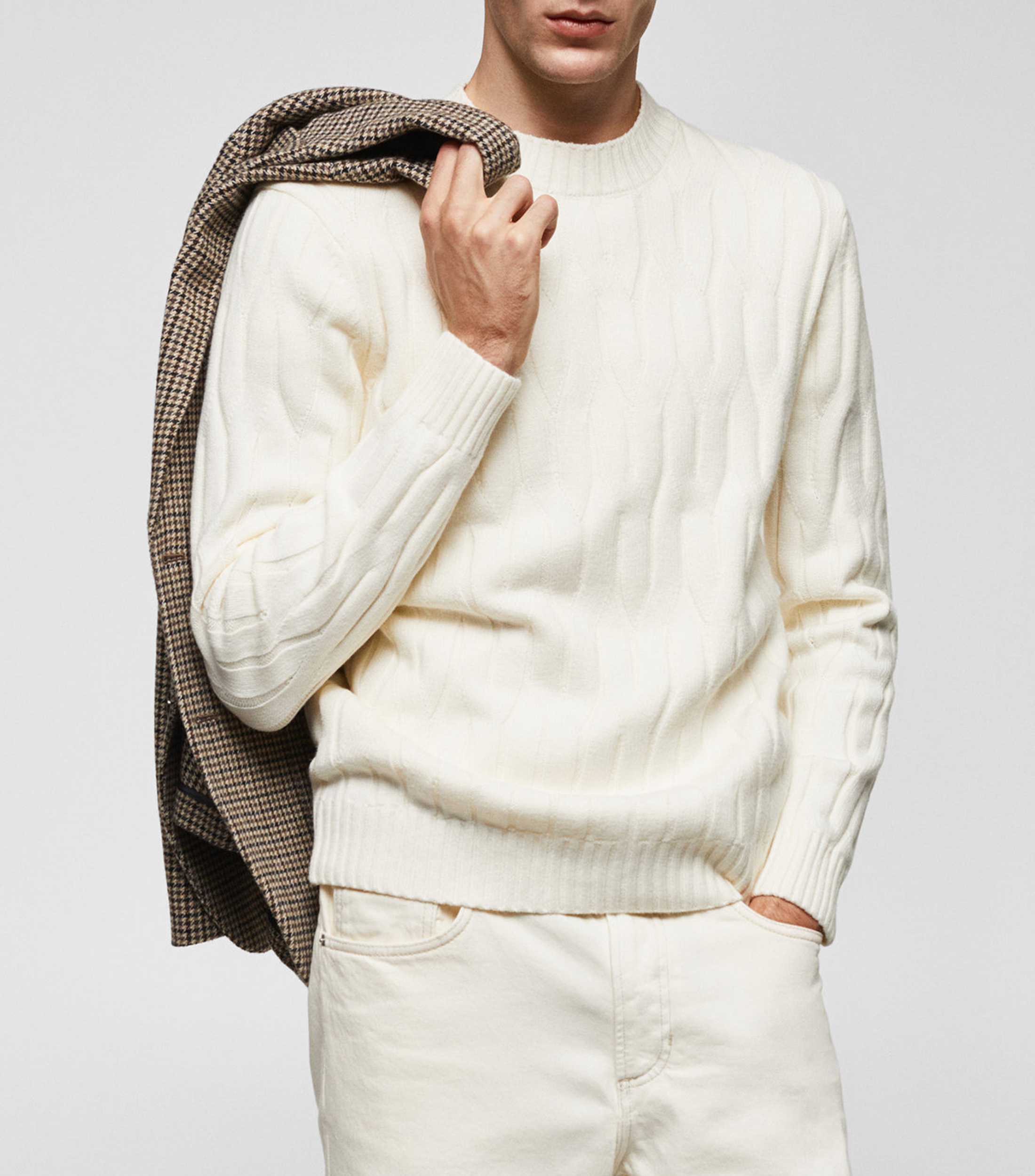 Mango Suéter cuello redondo Hombre - El Palacio de Hierro