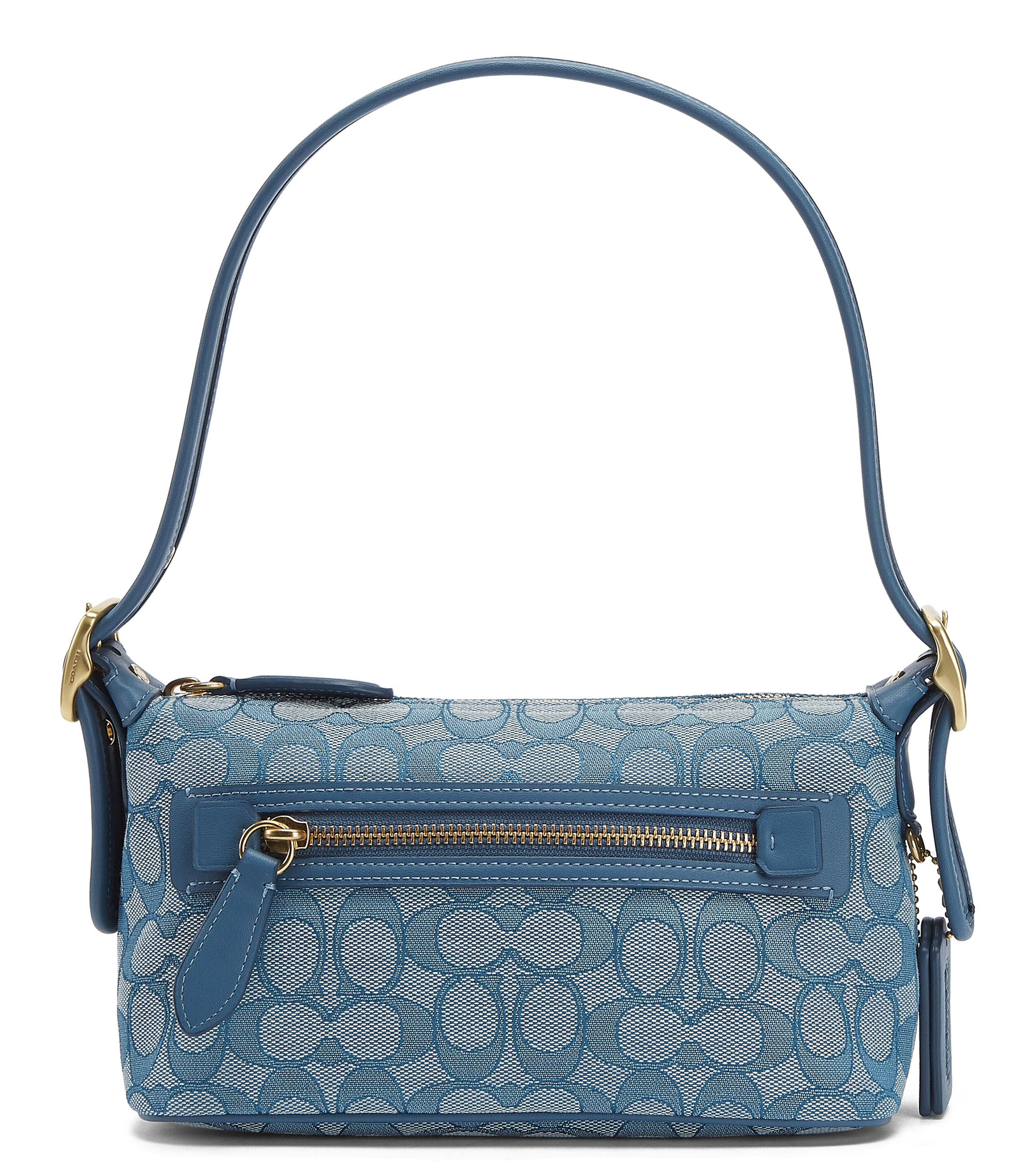 COACH: Bolso shoulder azul con monogram Mujer | El Palacio de Hierro
