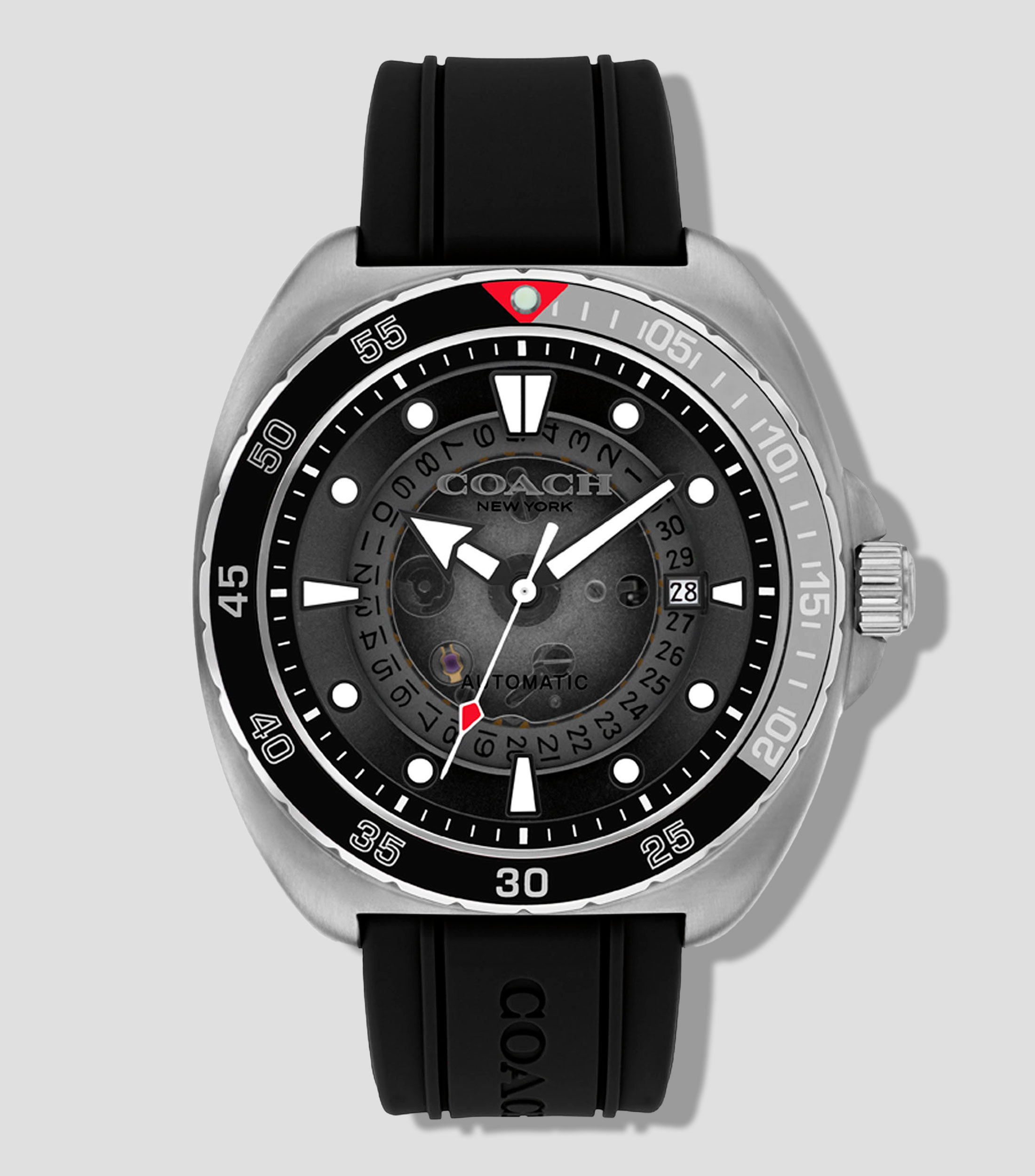 COACH Reloj para Hombre Charter Casual, Plateado, Negro - El Palacio de ...