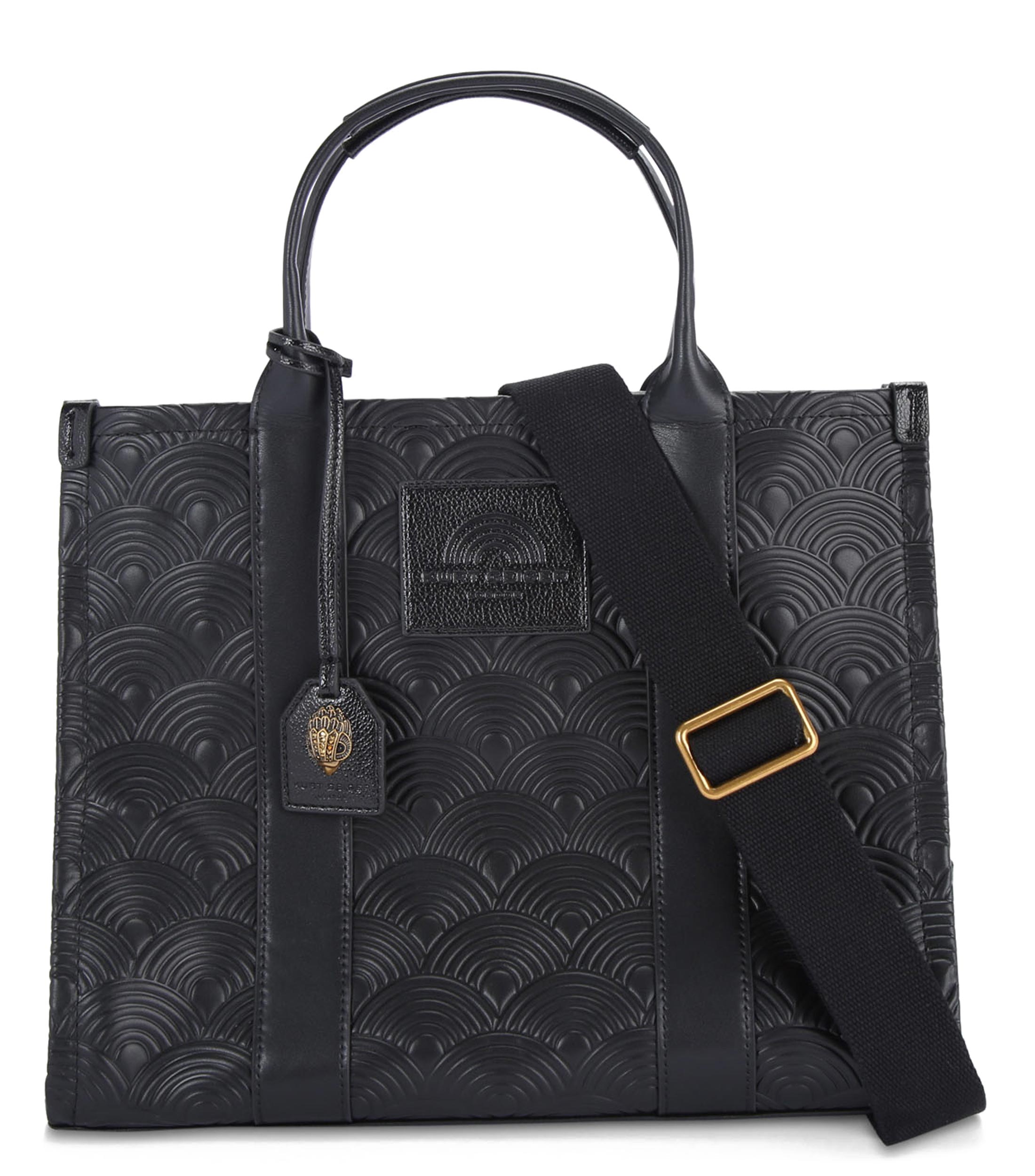 Kurt Geiger: Bolso tote negro en piel Southback monogram Mujer | El ...