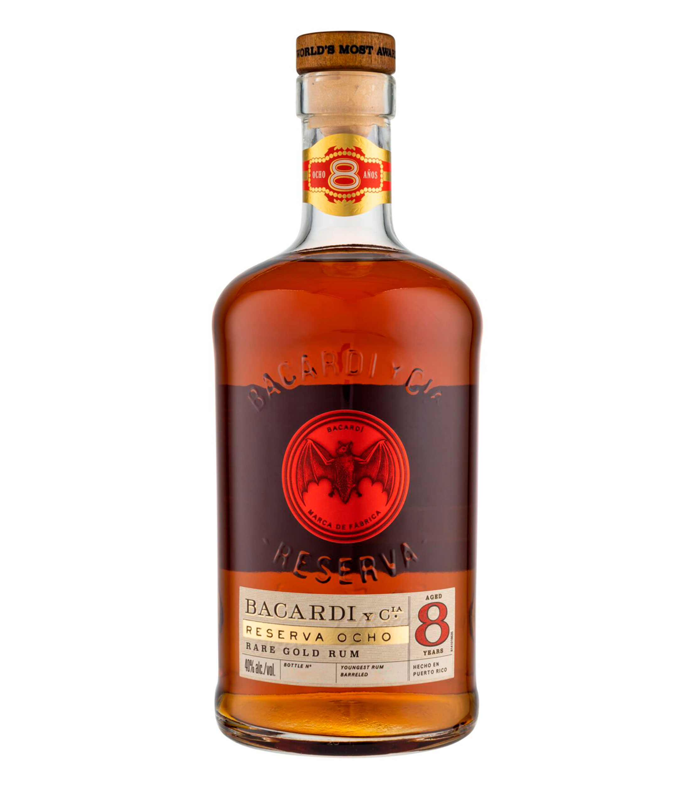 Bacardí Ron Reserva Ocho, 750 ml - El Palacio de Hierro