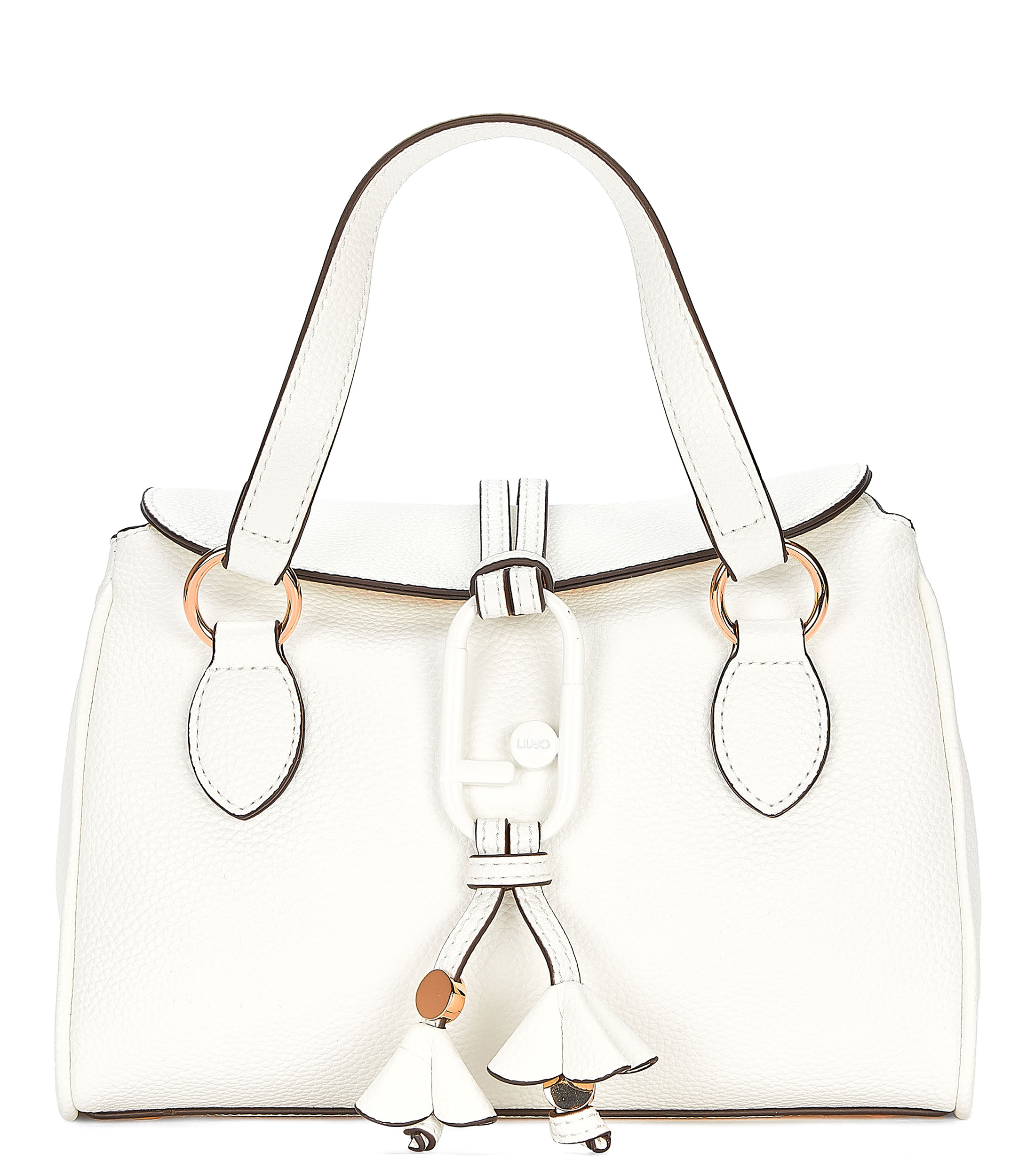Liu Jo: Bolso satchel blanco granulado Mujer | El Palacio de Hierro