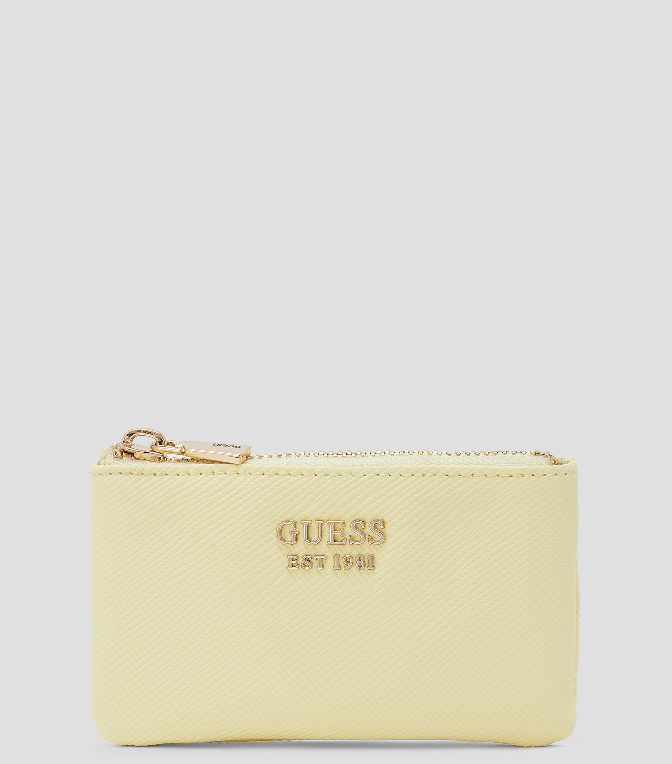 Guess: Cartera amarillo claro Laurel lisa Mujer | El Palacio de Hierro