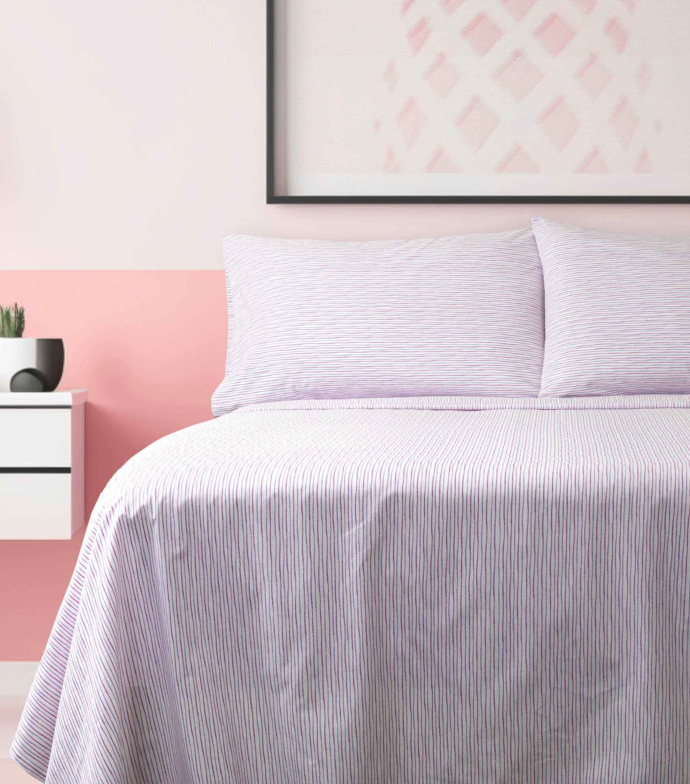 Knapp & Tully: Juego de Sábanas Matrimonial en Algodón Summer Pink | El ...